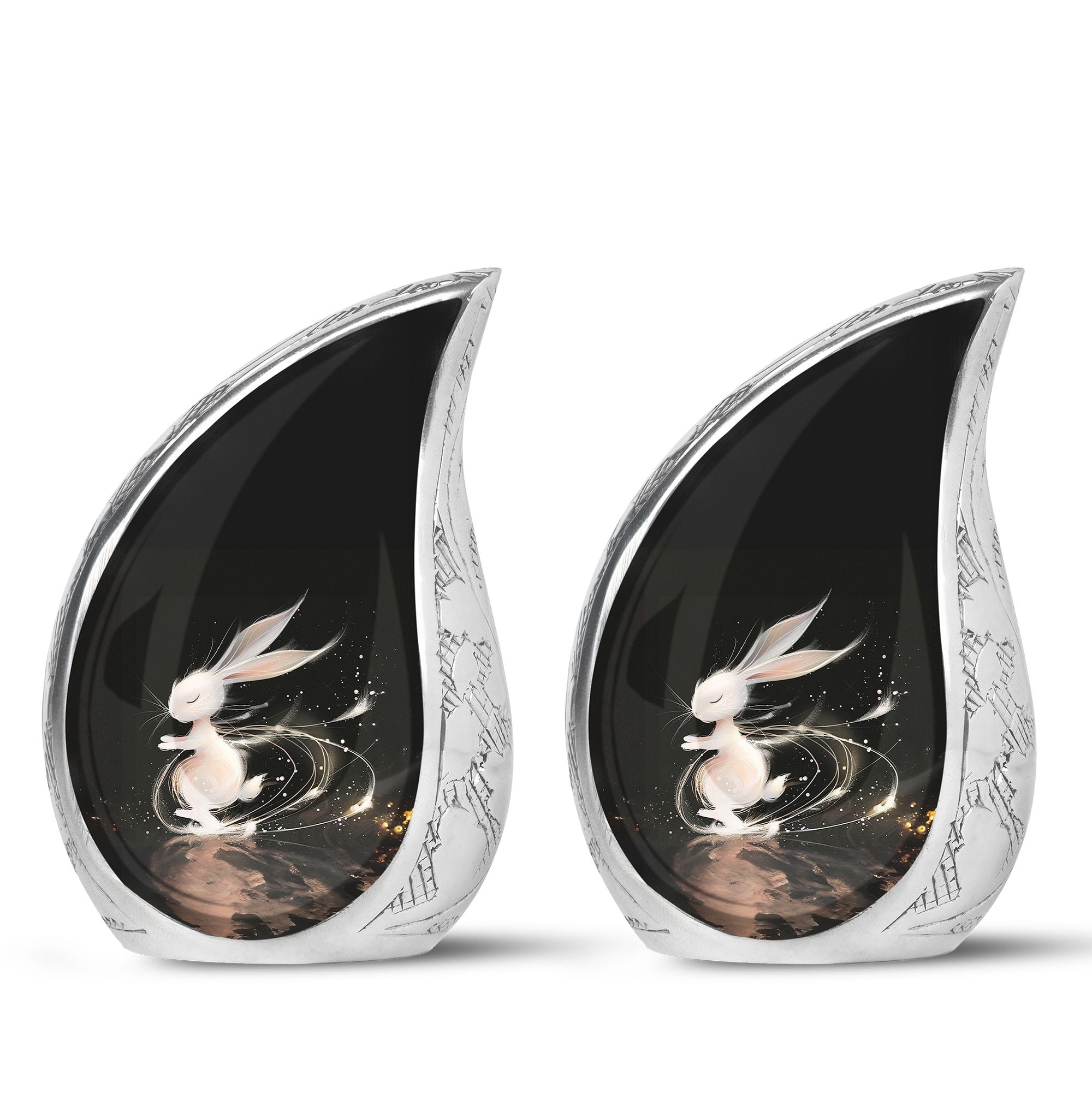 SUBSH Mystical Sparkle Bunny - Cremation Urns For Adult Ashes Women ...