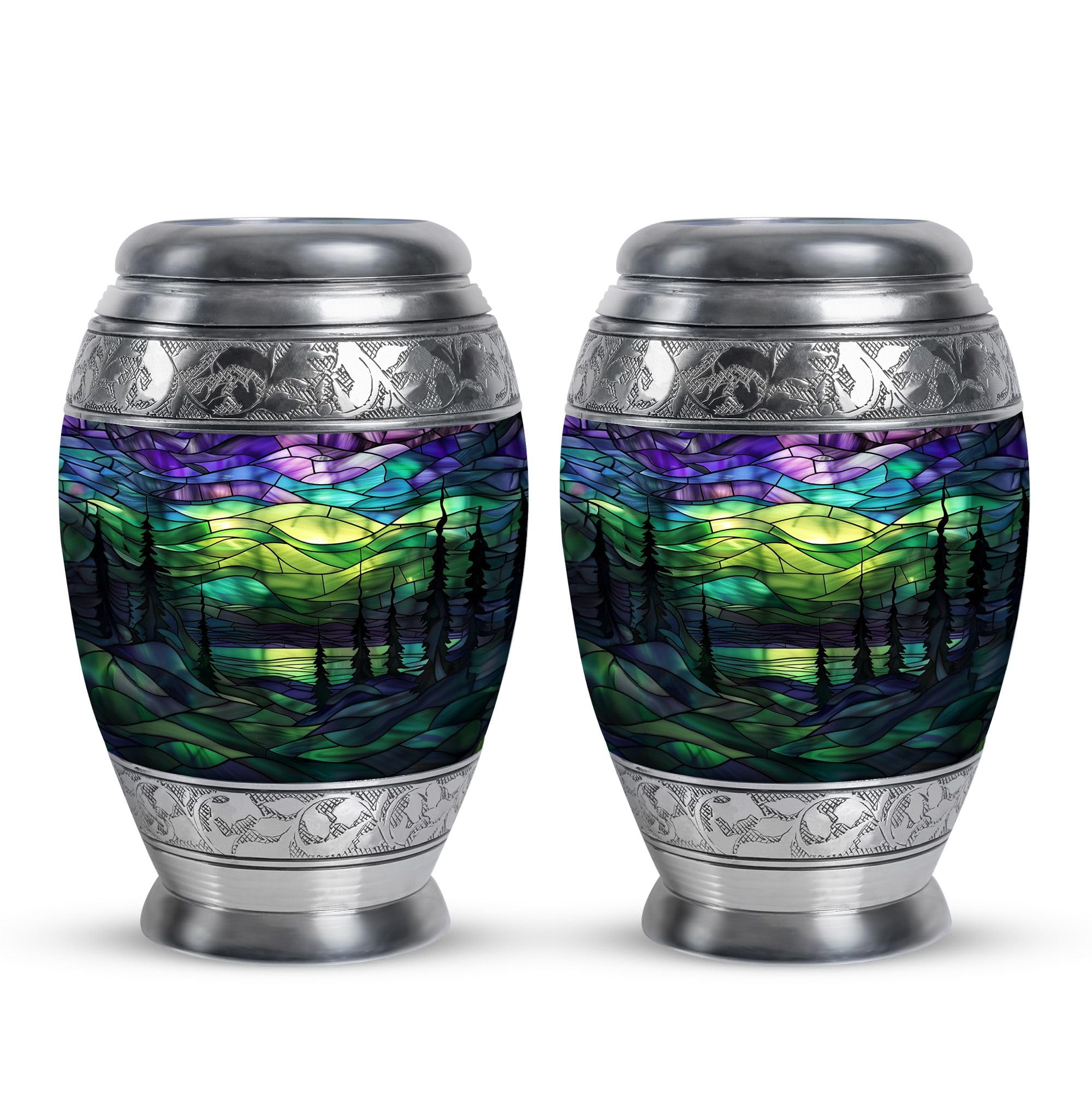 SUBSH Northern Lights Urn - Ash Keepsake - Cremation Urn Human Ashes ...