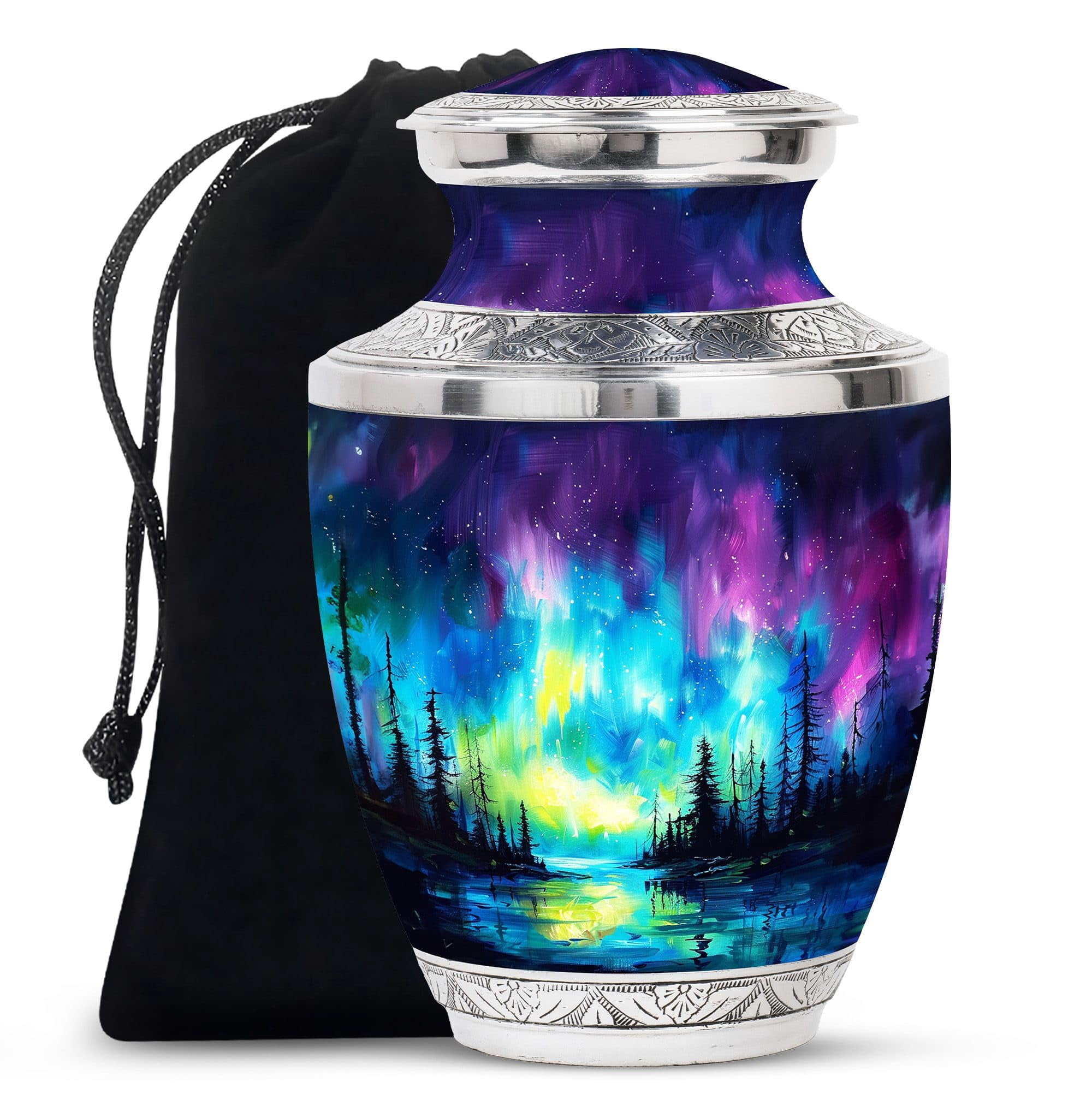 SUBSH Northern Lights Urn for Ashes - Large Urns - Human Cremation Urns ...