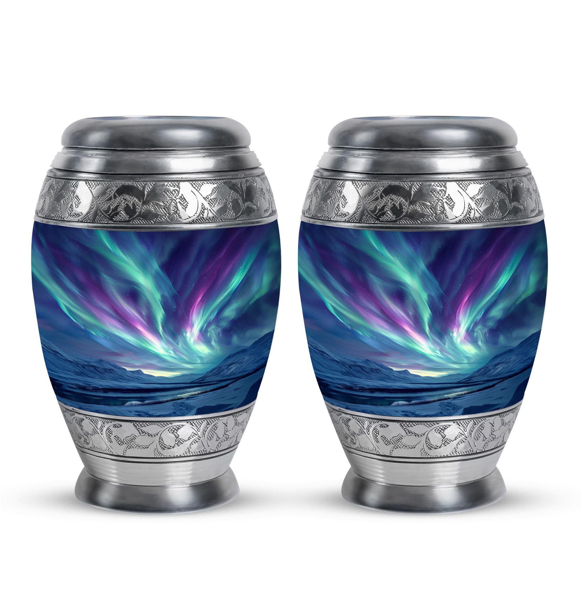 SUBSH Northern Lights Urn for Ashes - Small Urns for Dad - Cremation ...