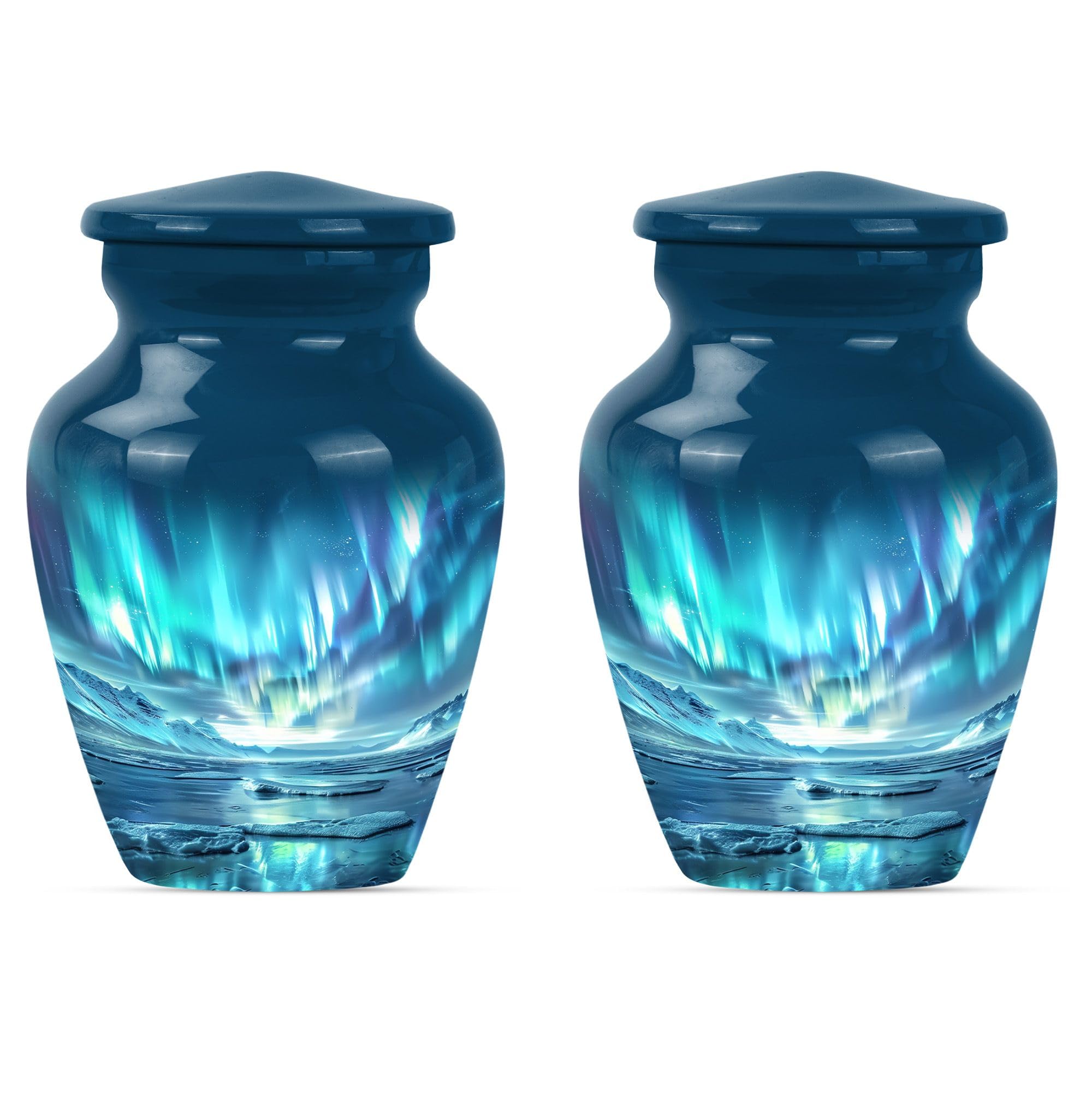 SUBSH Northern Lights Urn - Small Urns for Ashes Adult Male - Cremation ...