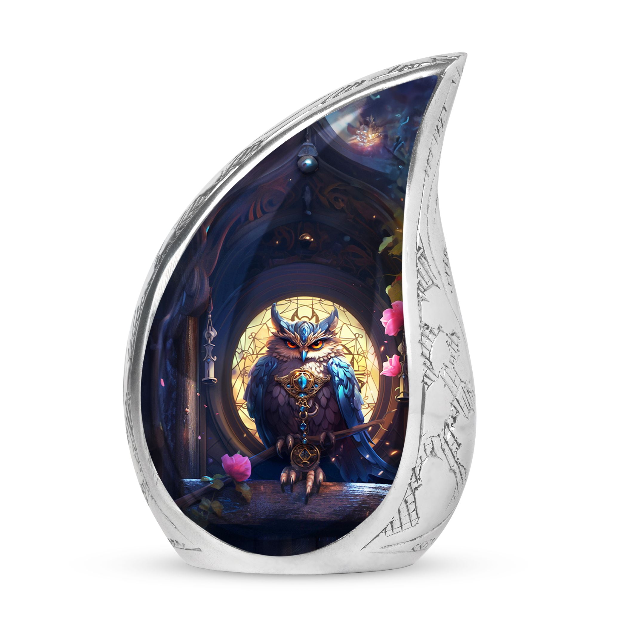 SUBSH Owl Sitting Clock Towerr - Cremation Memorial - Keepsake ...