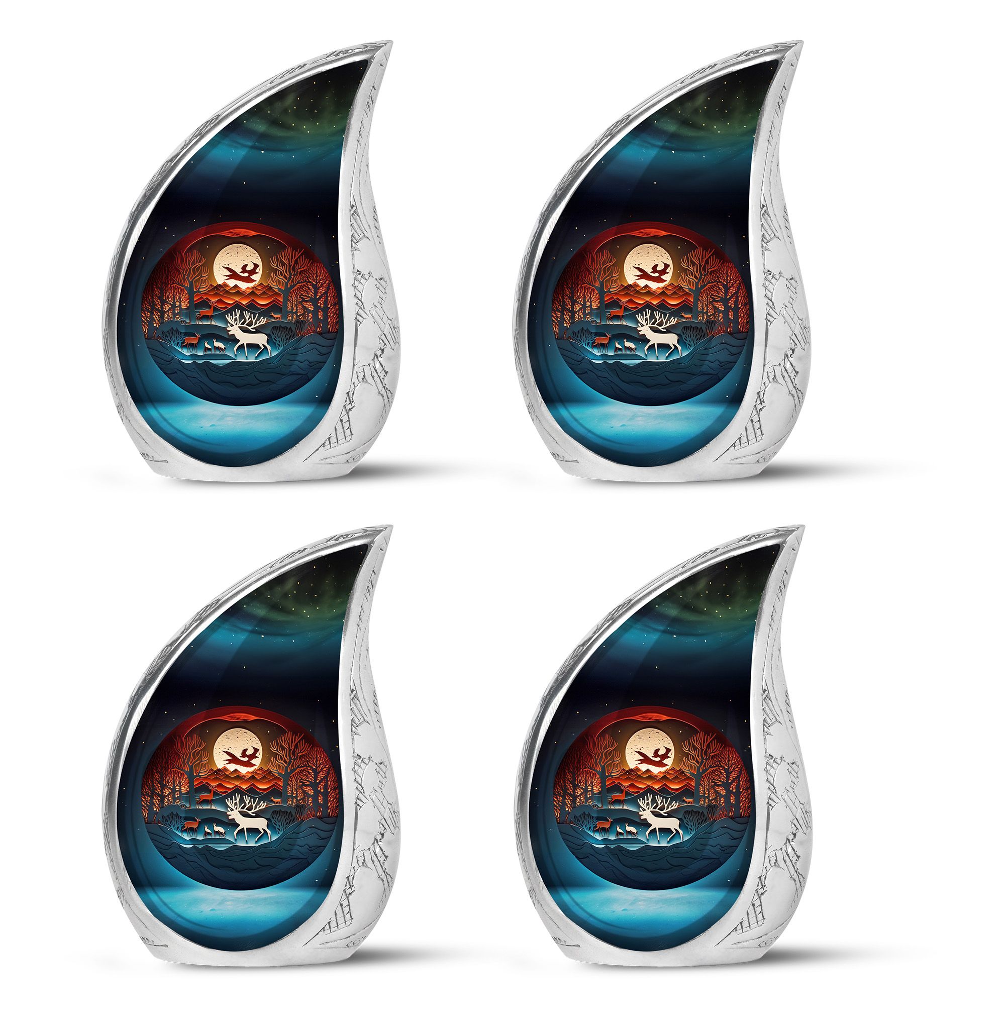 SUBSH Paper Cut Deer - Cremation Urns Adult - Small Urns For Human ...