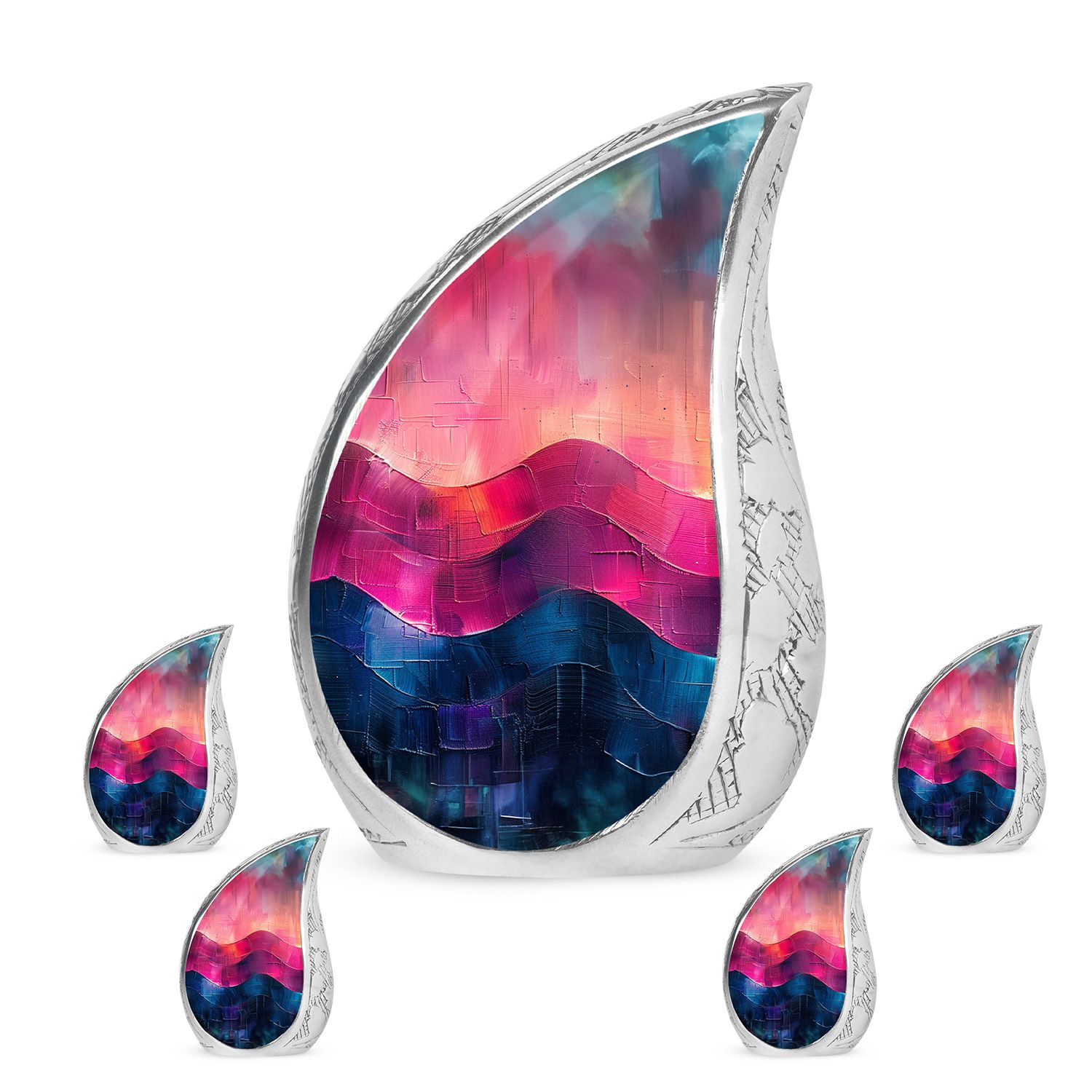 SUBSH Pattern Urn For Ashes Adult - Small Urns For Ashes Adult Female ...