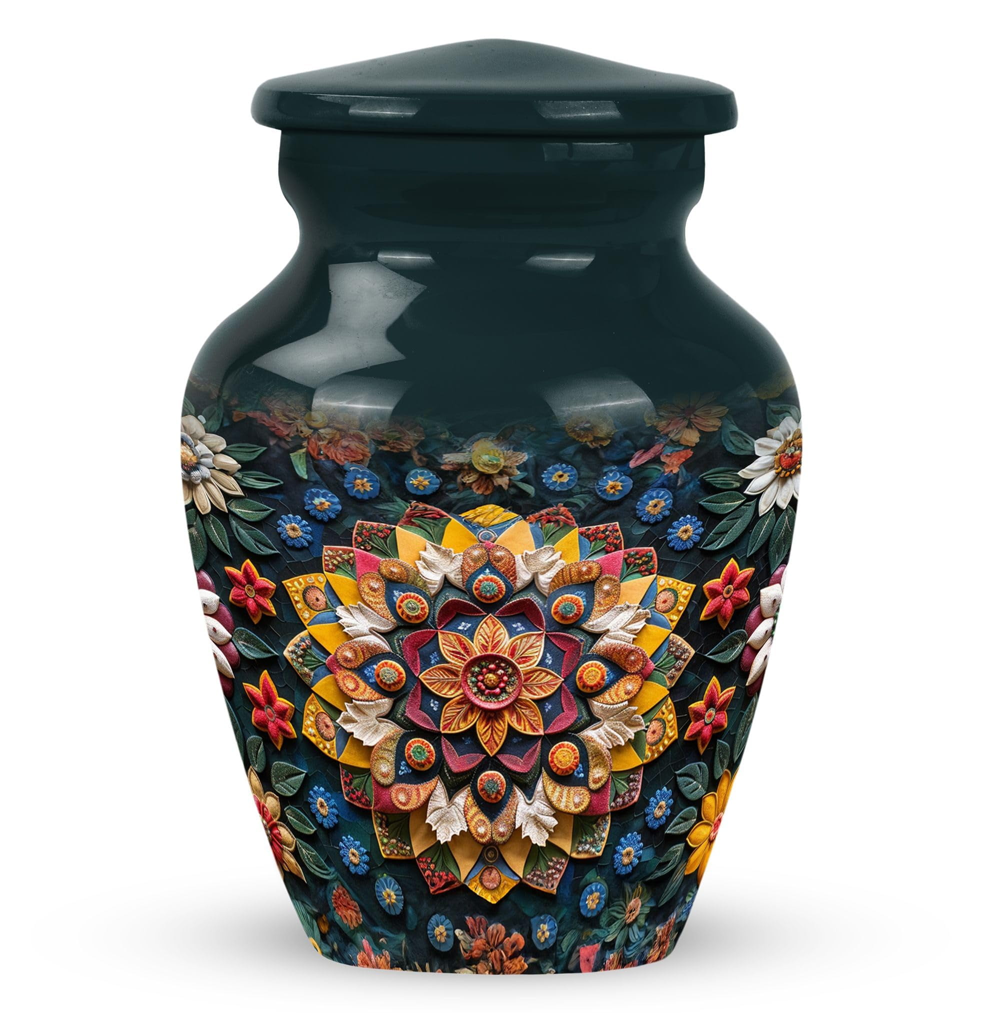 SUBSH Petal Mandala - Small Container for Ashes - Adult Urns for Human ...