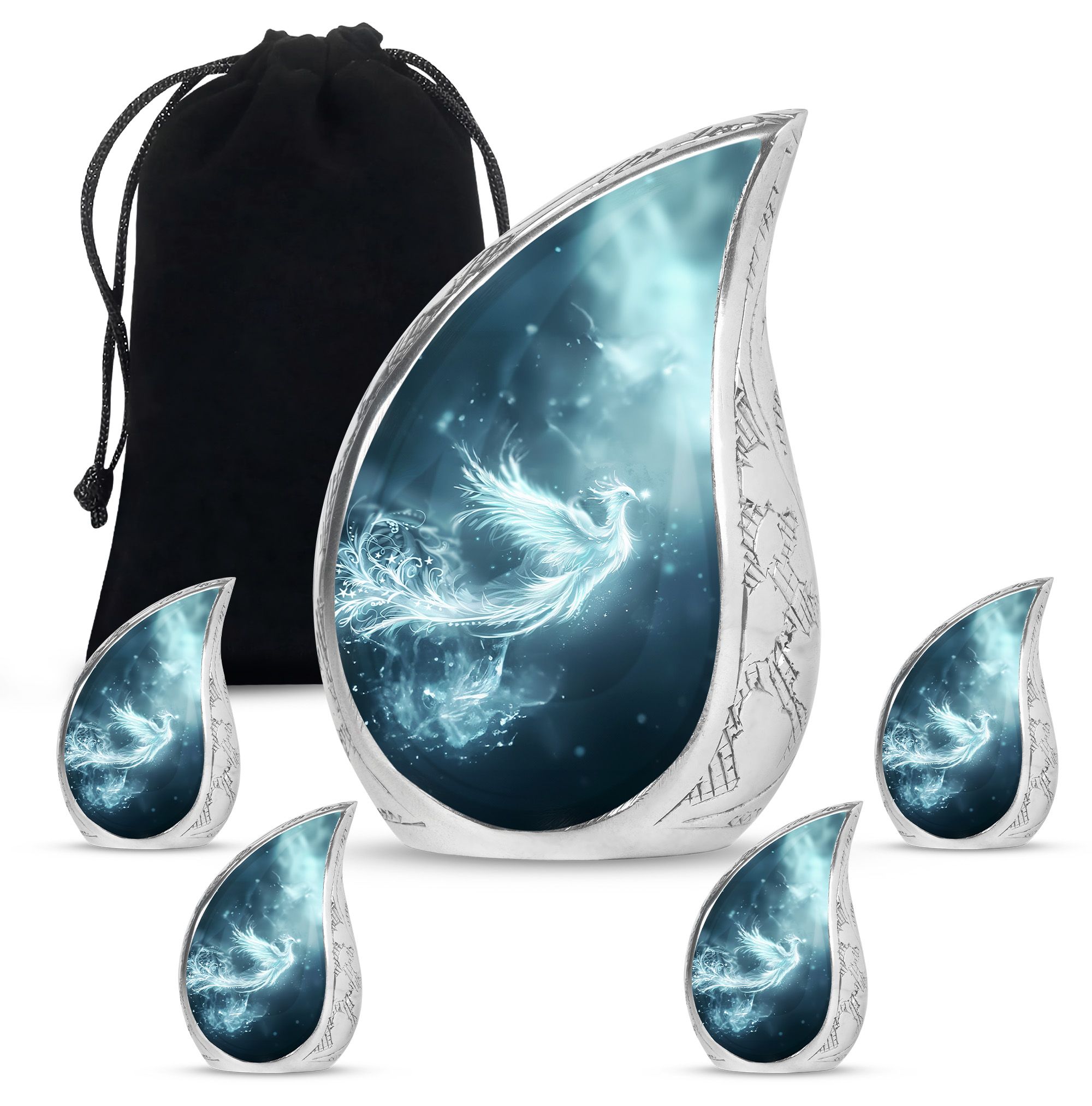 SUBSH Phoenix Adult Urns For Human Ashes Women - Cremation Urns For ...