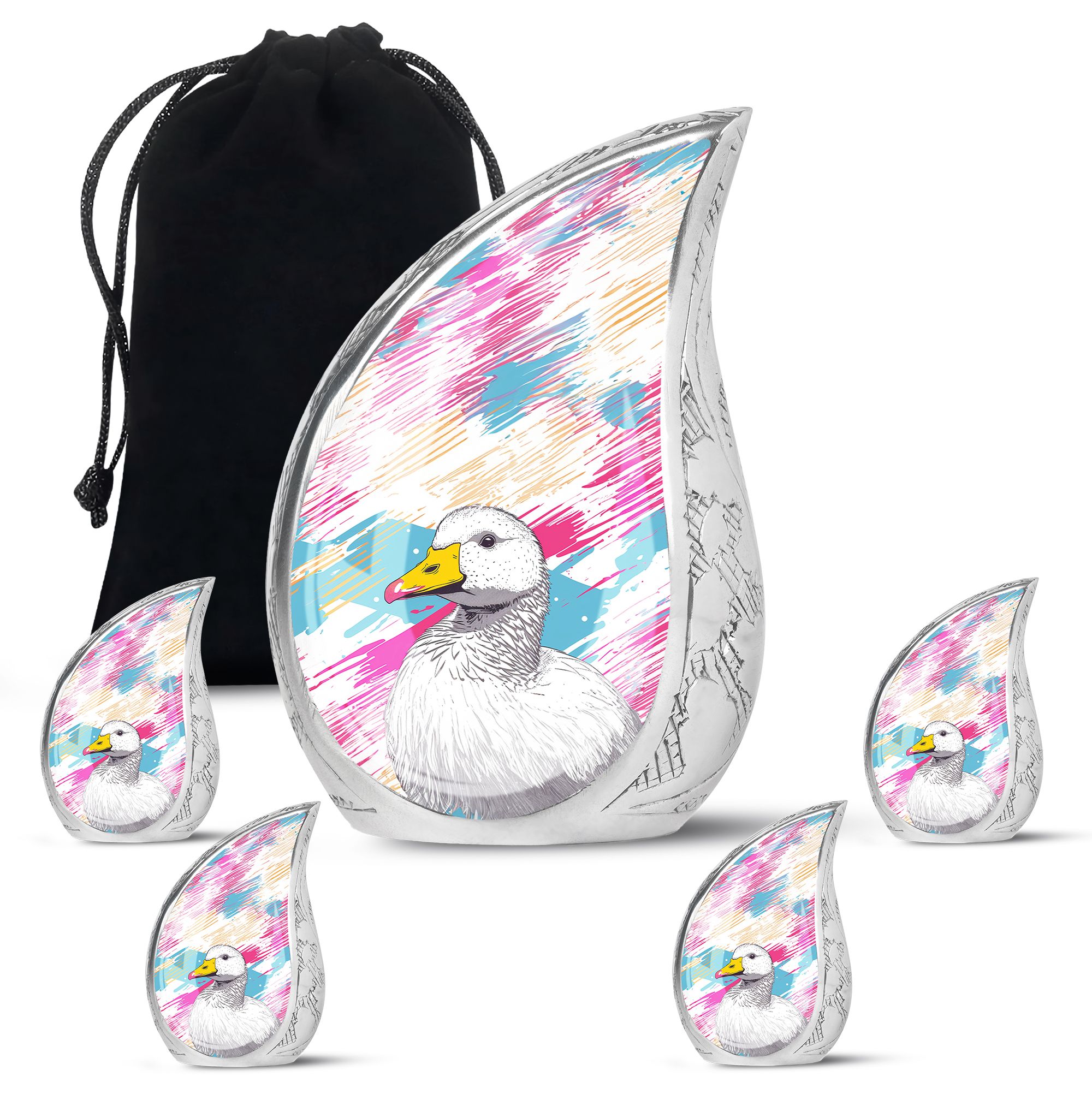 SUBSH Pop Art Duck Splash - Keepsake Urns For Human Ashes - Decorative ...