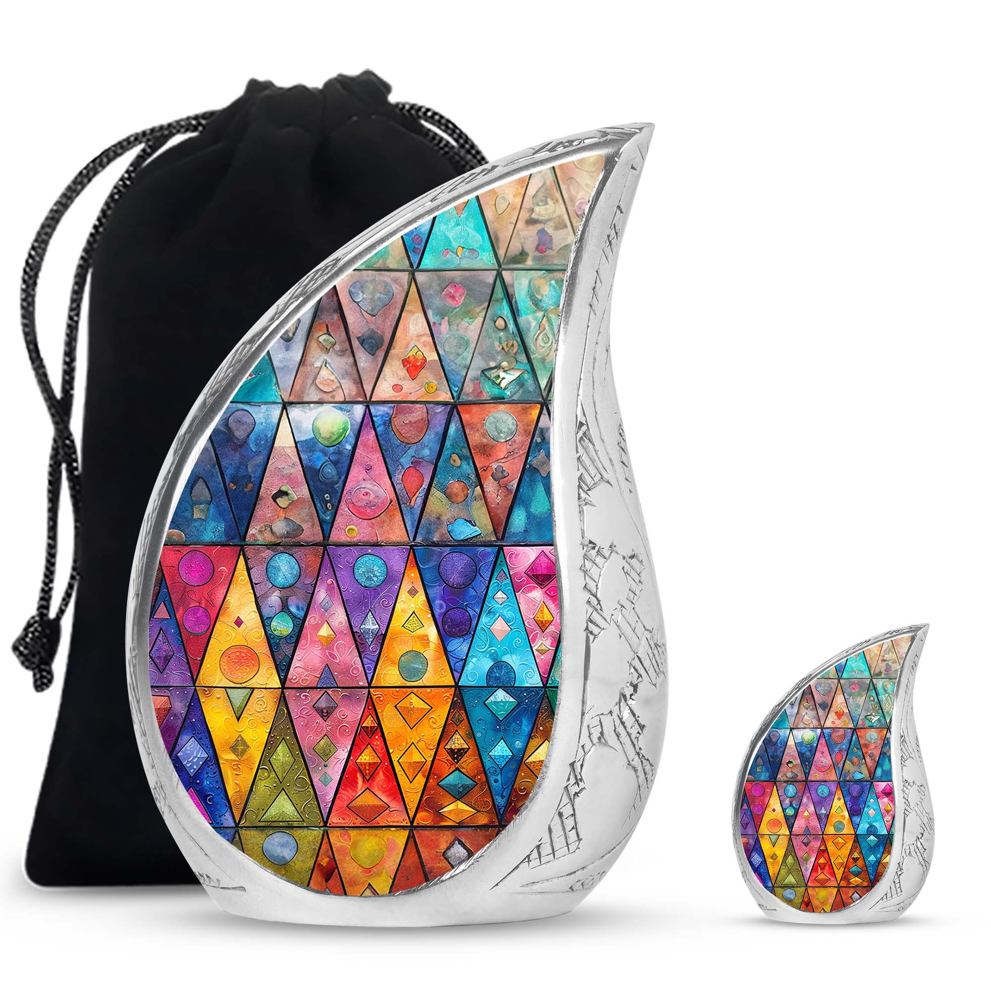 SUBSH Prismatic Mosaic - Funeral Urns For Adult Ashes Men - Urns For ...
