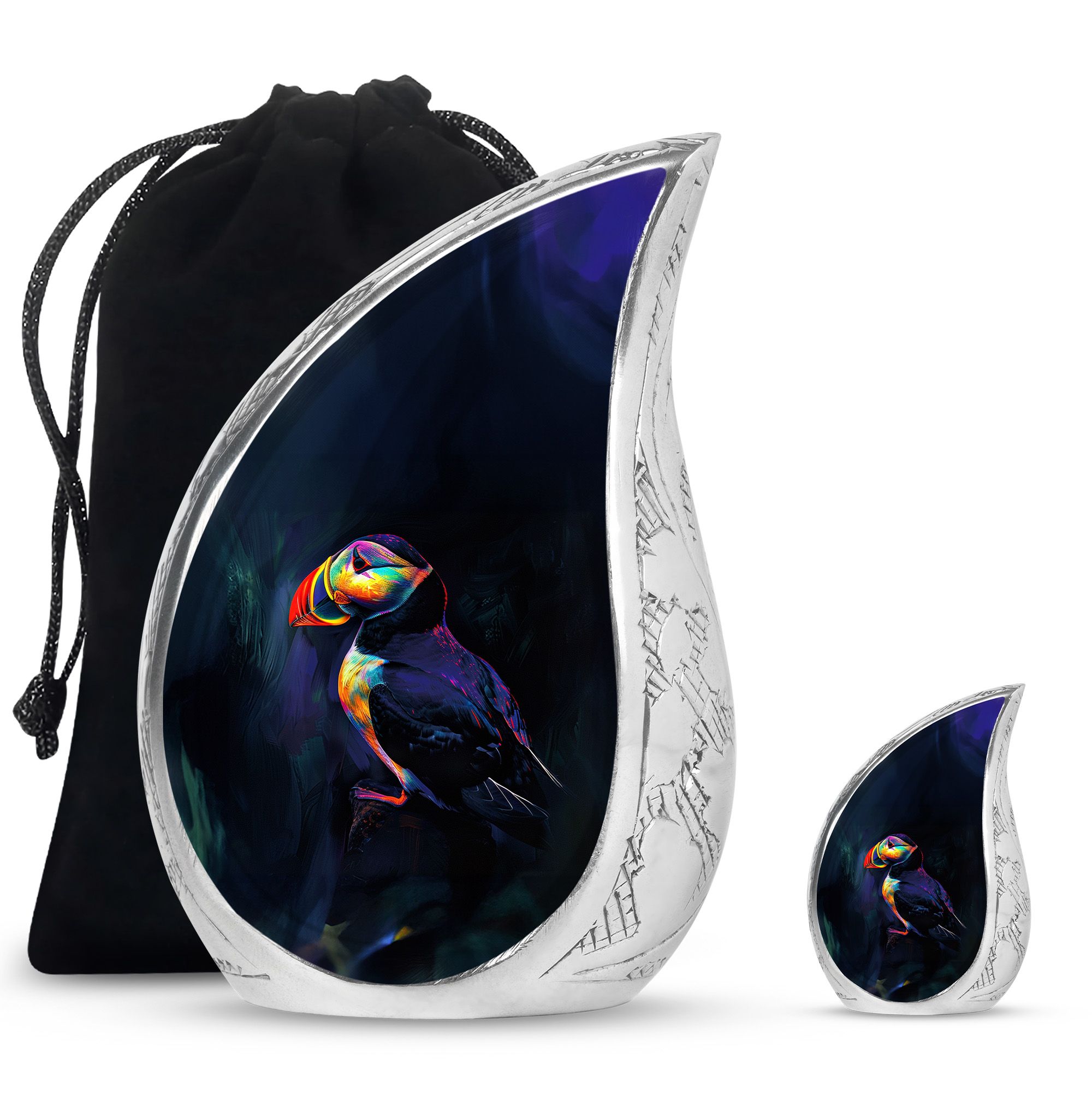 SUBSH Puffin Bird Ash Urns For Humans - Urns For Ashes Adult Male Large ...