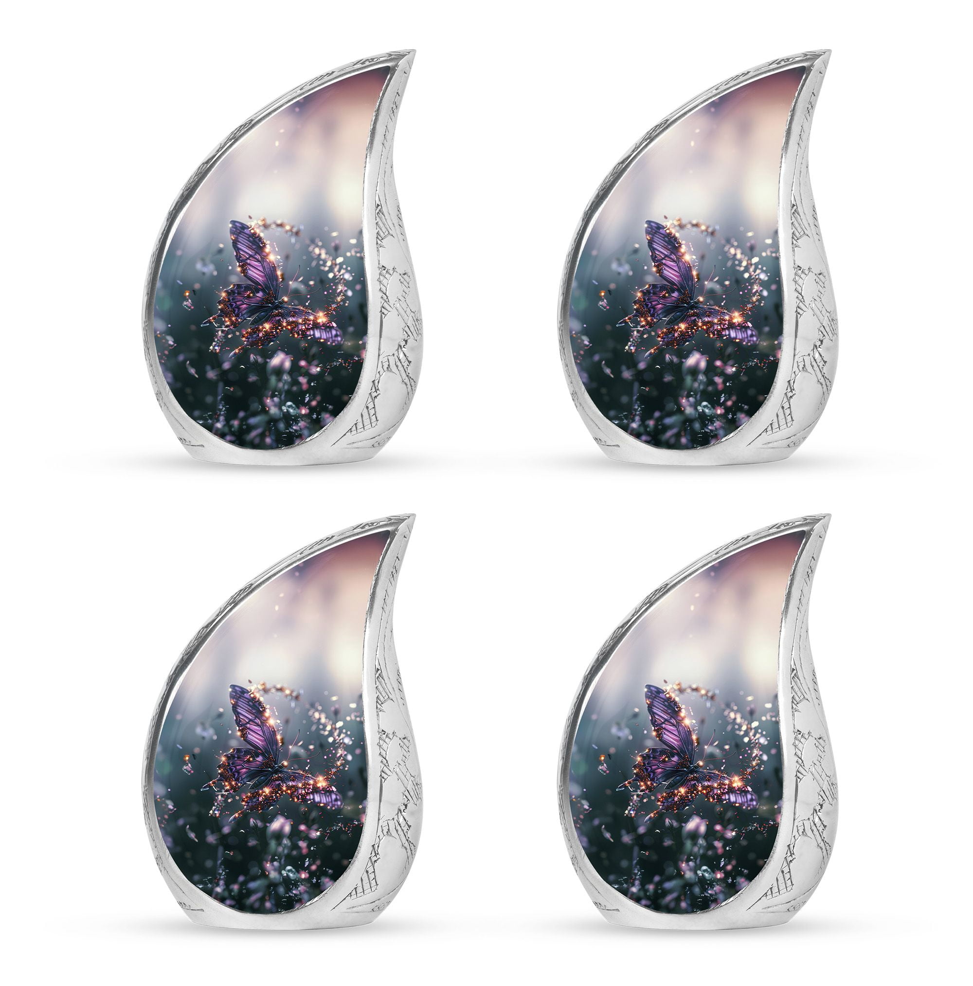 SUBSH Purple Butterfly Burial Urns - Urns Adult - Funeral Urns - Pack ...