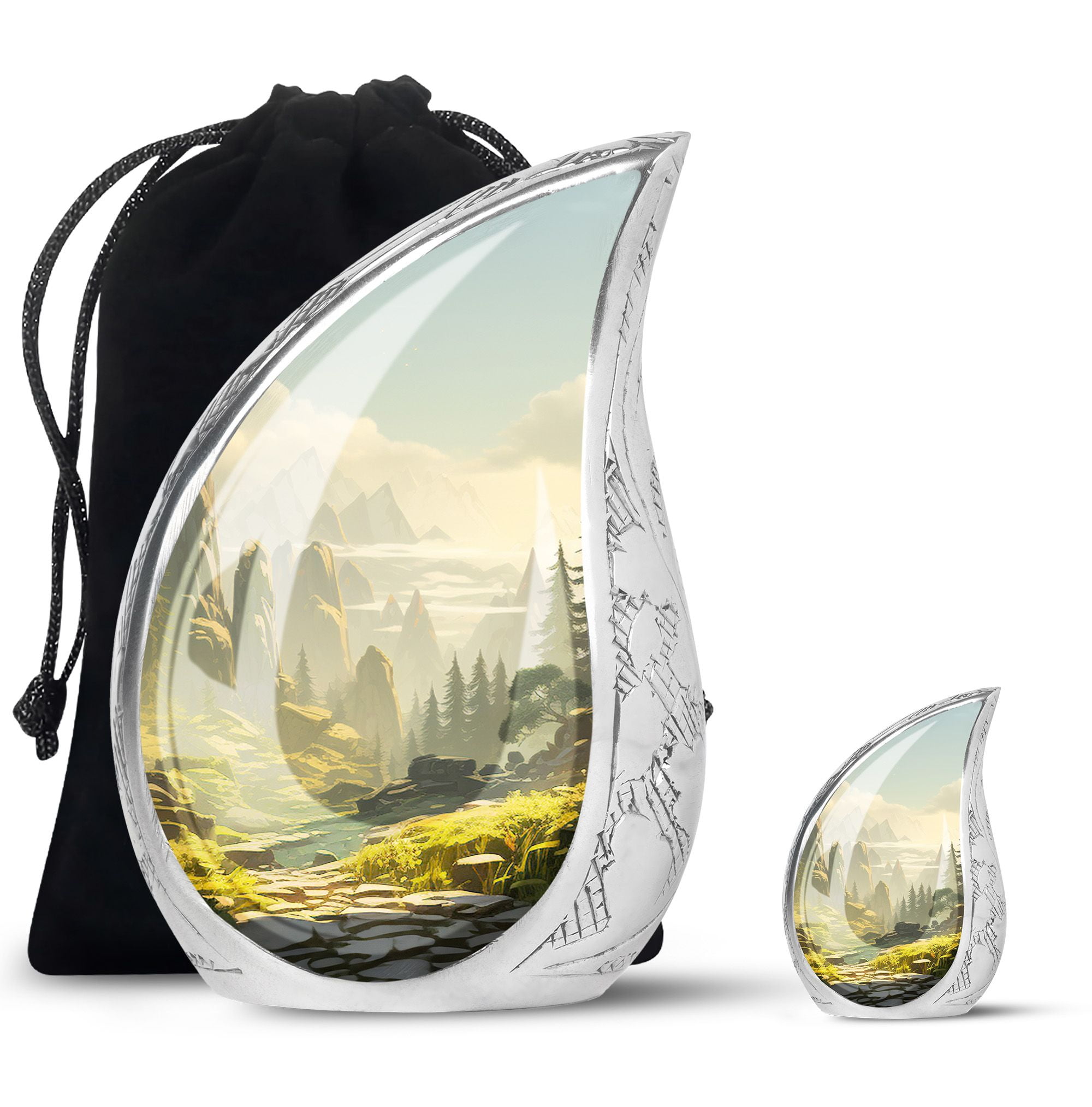 SUBSH Rock Forest - Funeral Urns For Adult Ashes Men - Small Ashes Urn ...