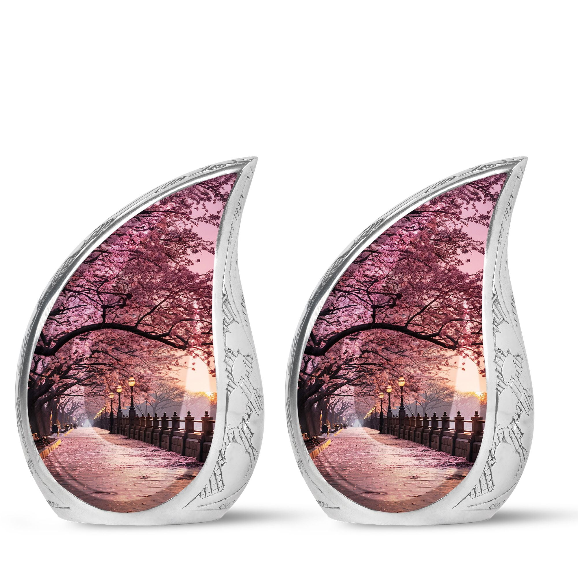 SUBSH Sakura Alley At Twilight - Urns For Mom Ashes - Small Urns For ...