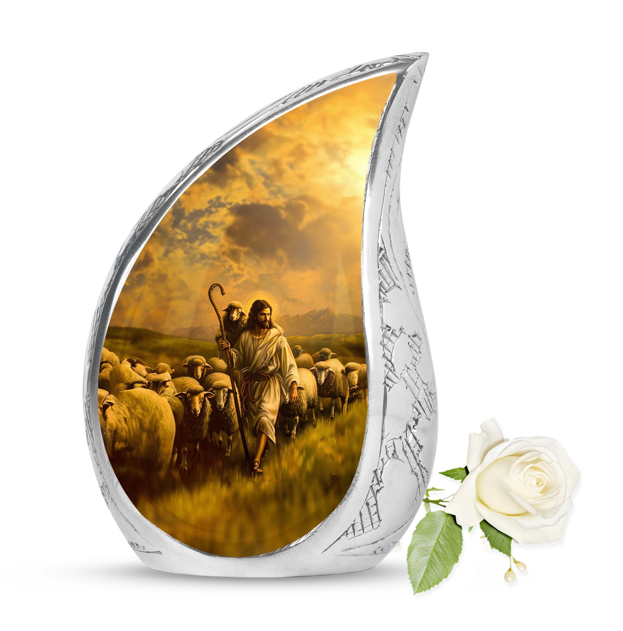 SUBSH Shepherd Cremation Urns Adult - Funeral Cremation Urns For Ashes ...