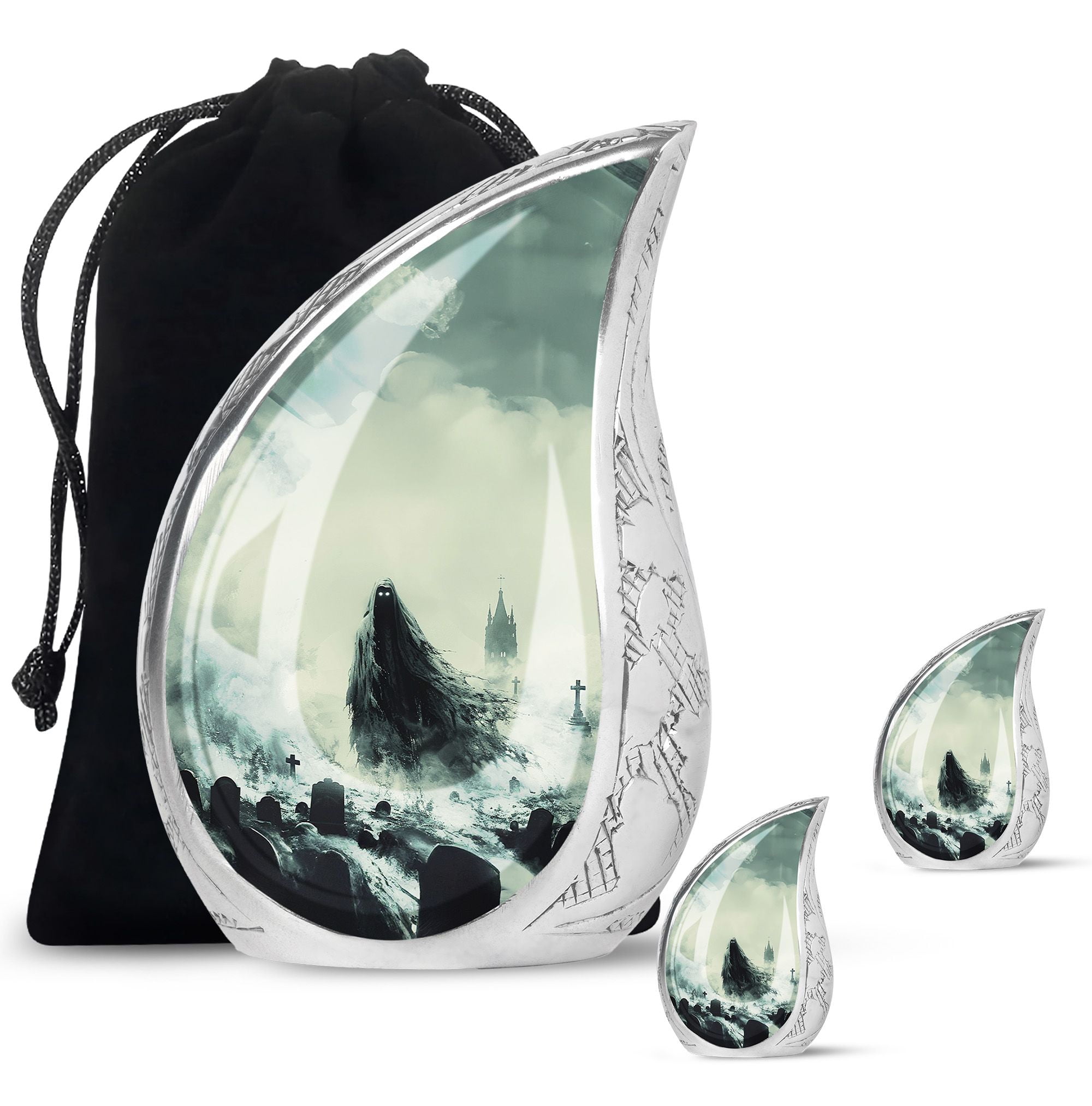 SUBSH Shrouded Requiem - Adult Urn - Cremation Urns For Ashes For Women - Urns For Adult Female ...