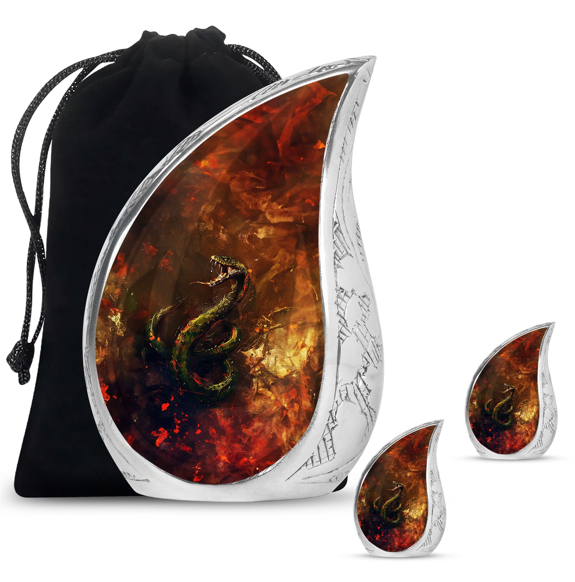 SUBSH Snake Urns For Human Ashes Adult Male - Urns For Men Ashes Adult ...
