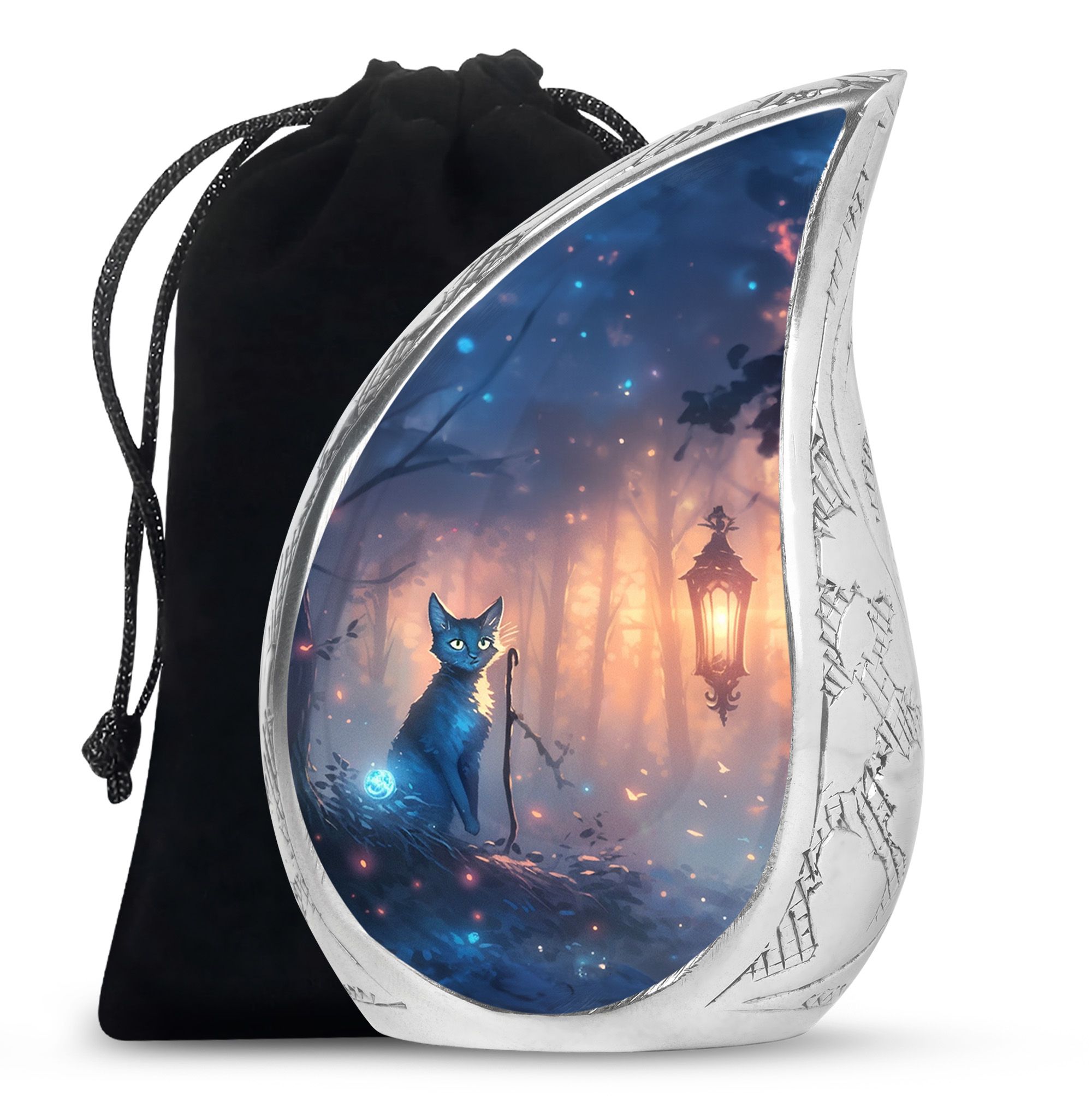 SUBSH The Sorcerer Cat In The Enchanted Woodland - Burial Urns - Urn ...