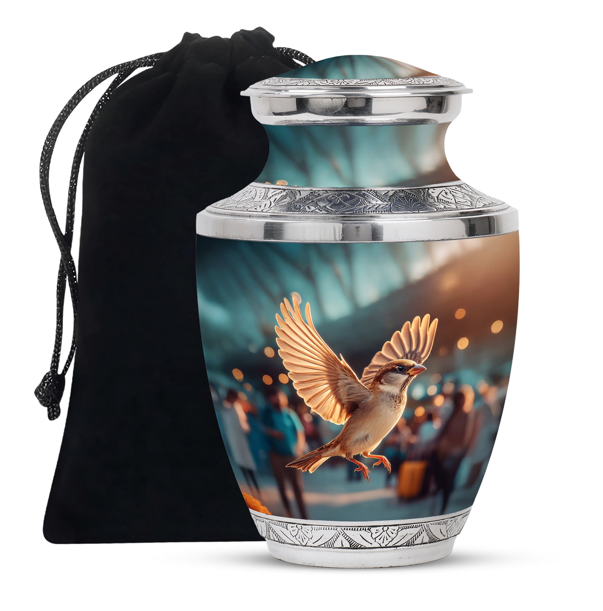 SUBSH Sparrow Large Urn For Ash - Memorial Urn For Dad - Cremation Urns ...