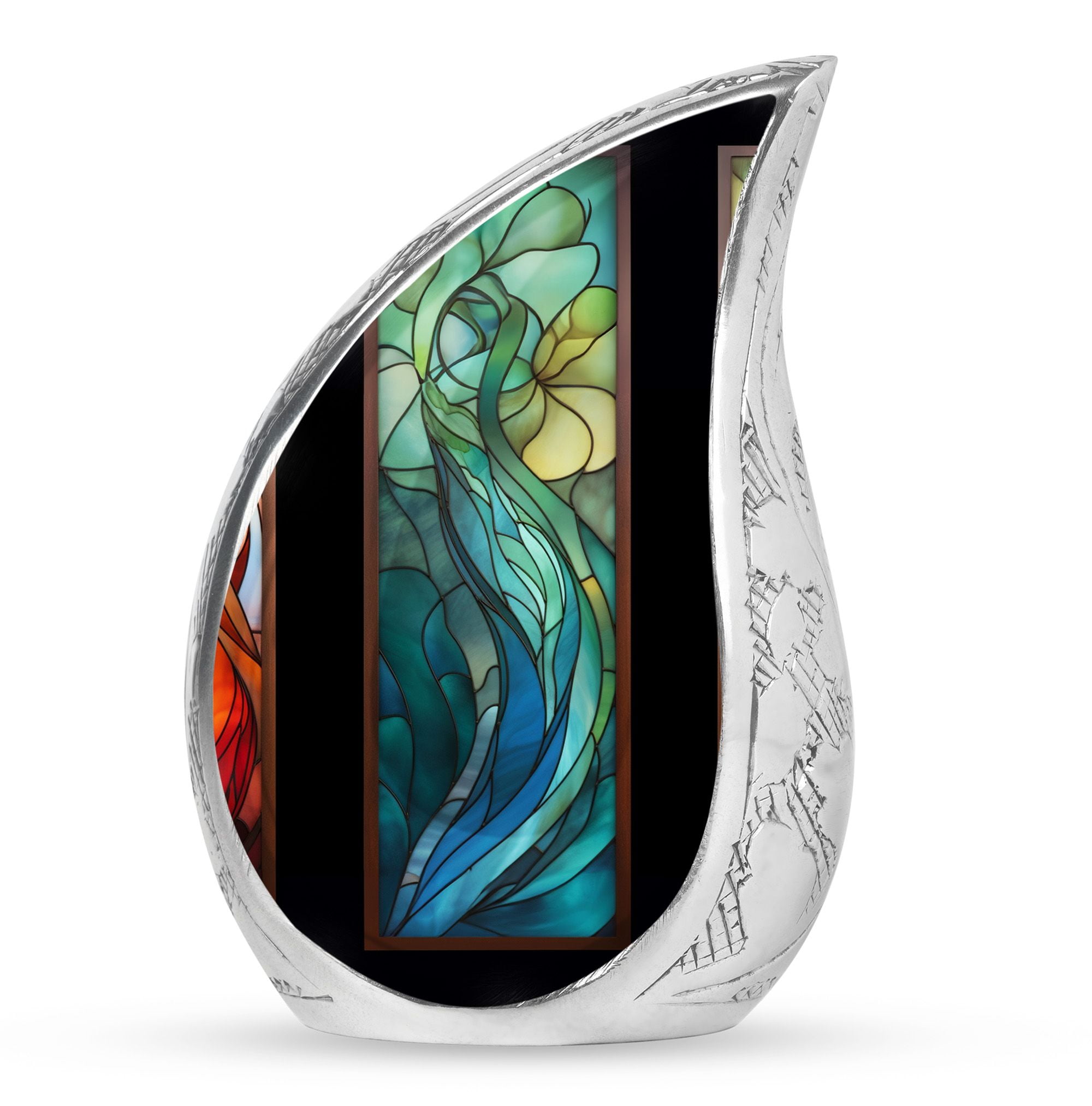 SUBSH Stained Glass Urns For Adult Female - Urns For Human Ashes Adult Male Dad - Urns For Human ...