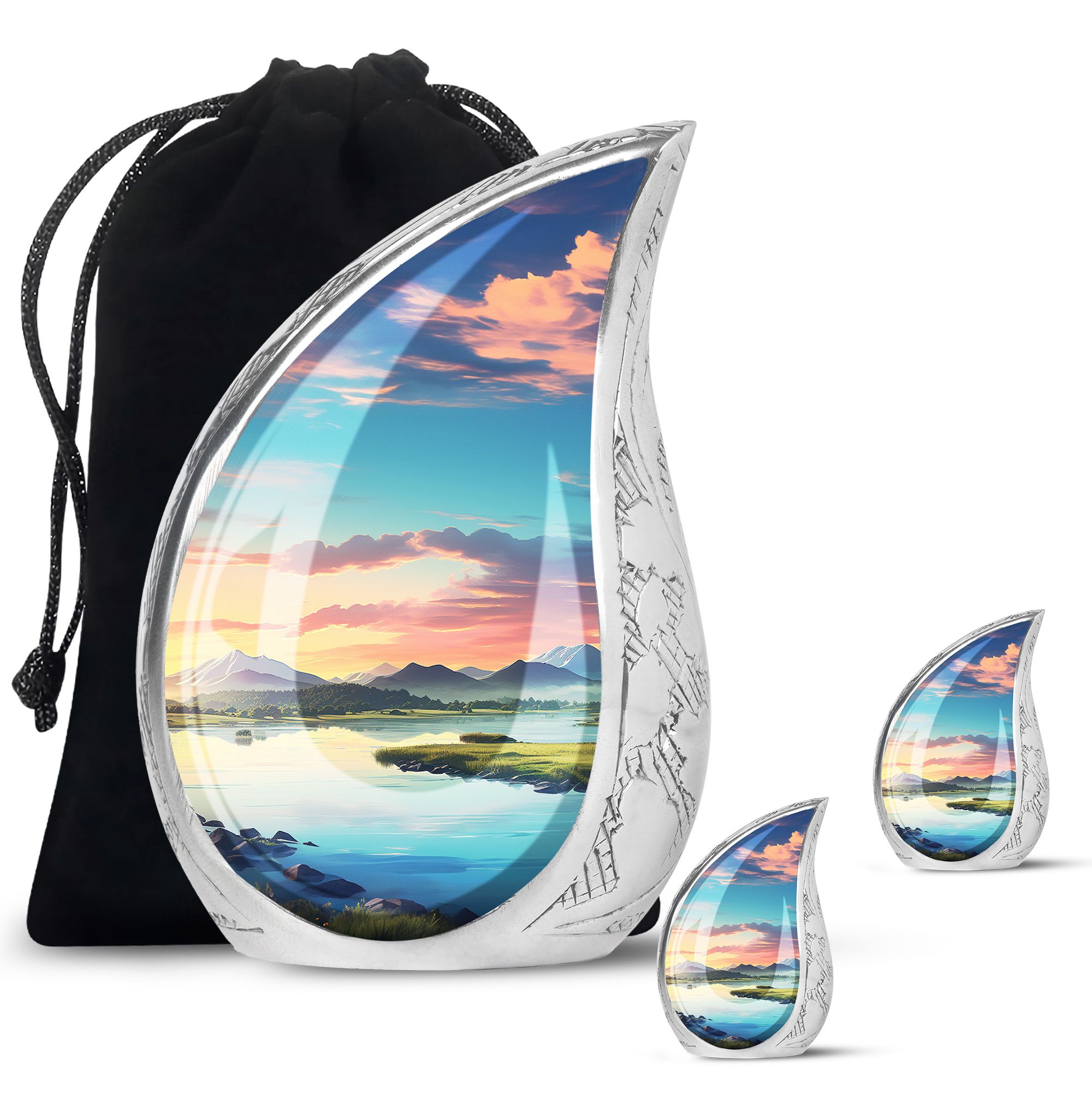 SUBSH Sunrise Over Serene Mountainscape - Urns For Human Ashes Adult ...