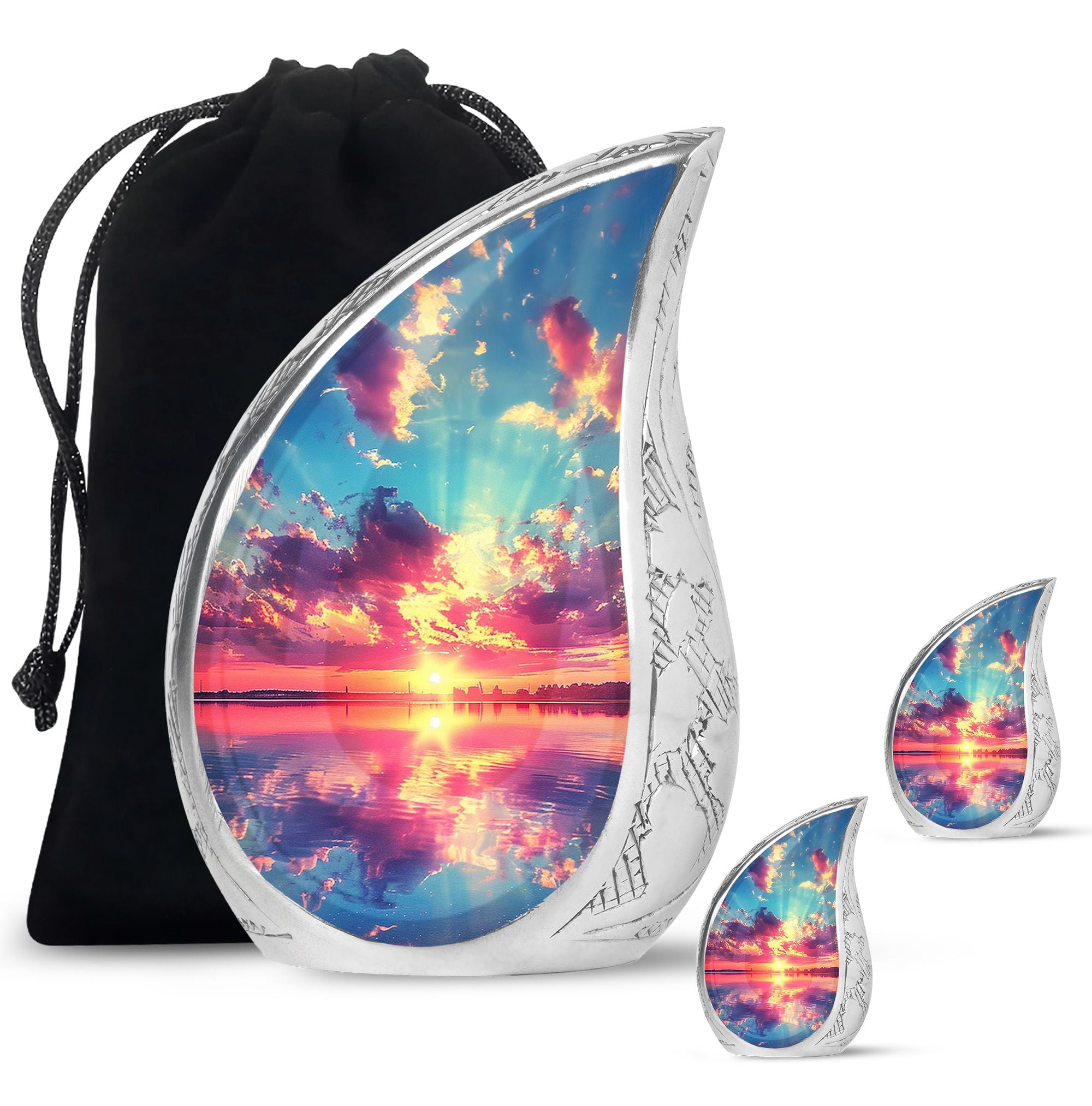 SUBSH Sunset Reflection Over Water - Funeral Urns - Funeral Cremation ...