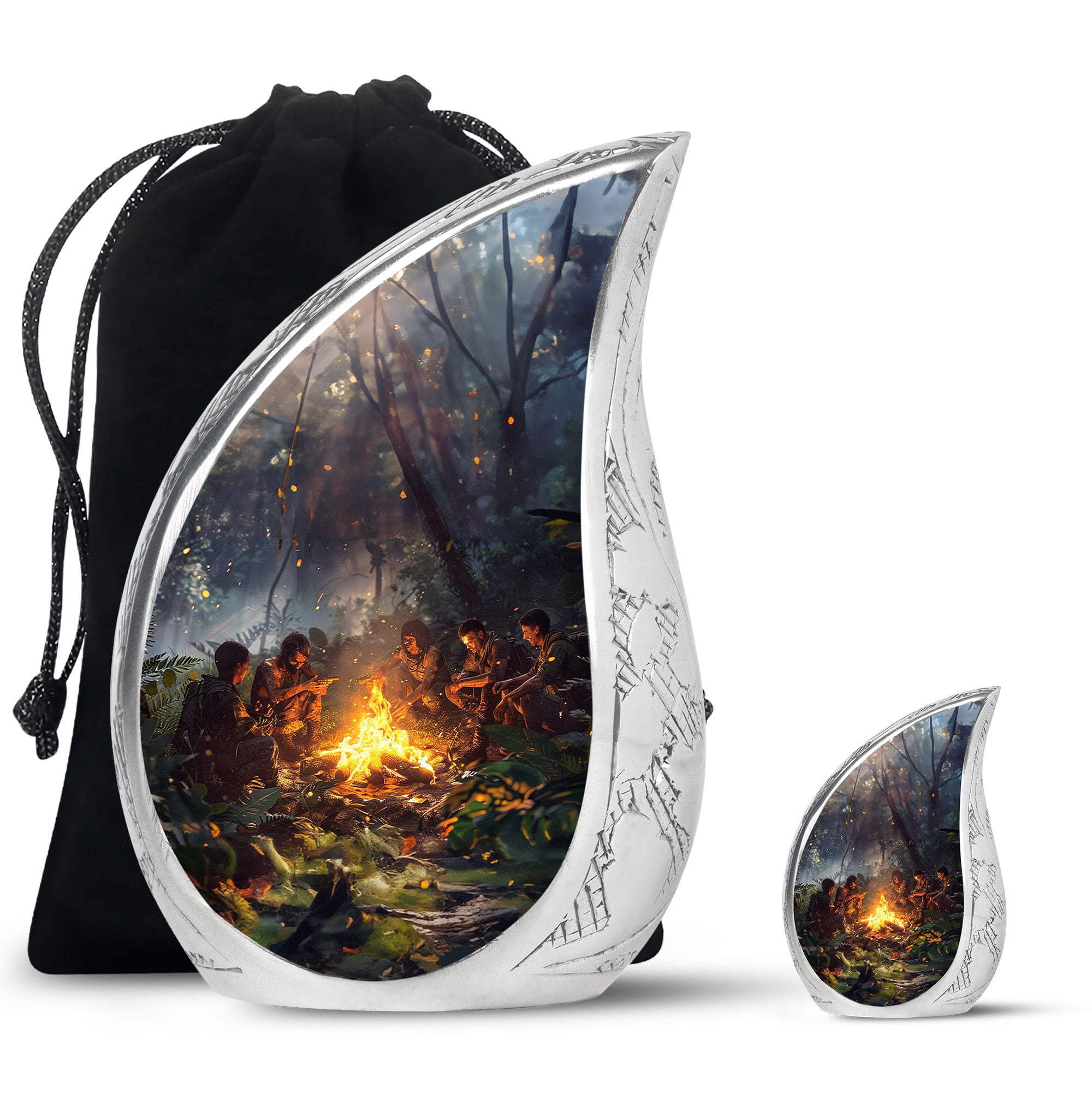 SUBSH Survivors Campfire In The Jungle - Adult Urns For Human Ashes ...