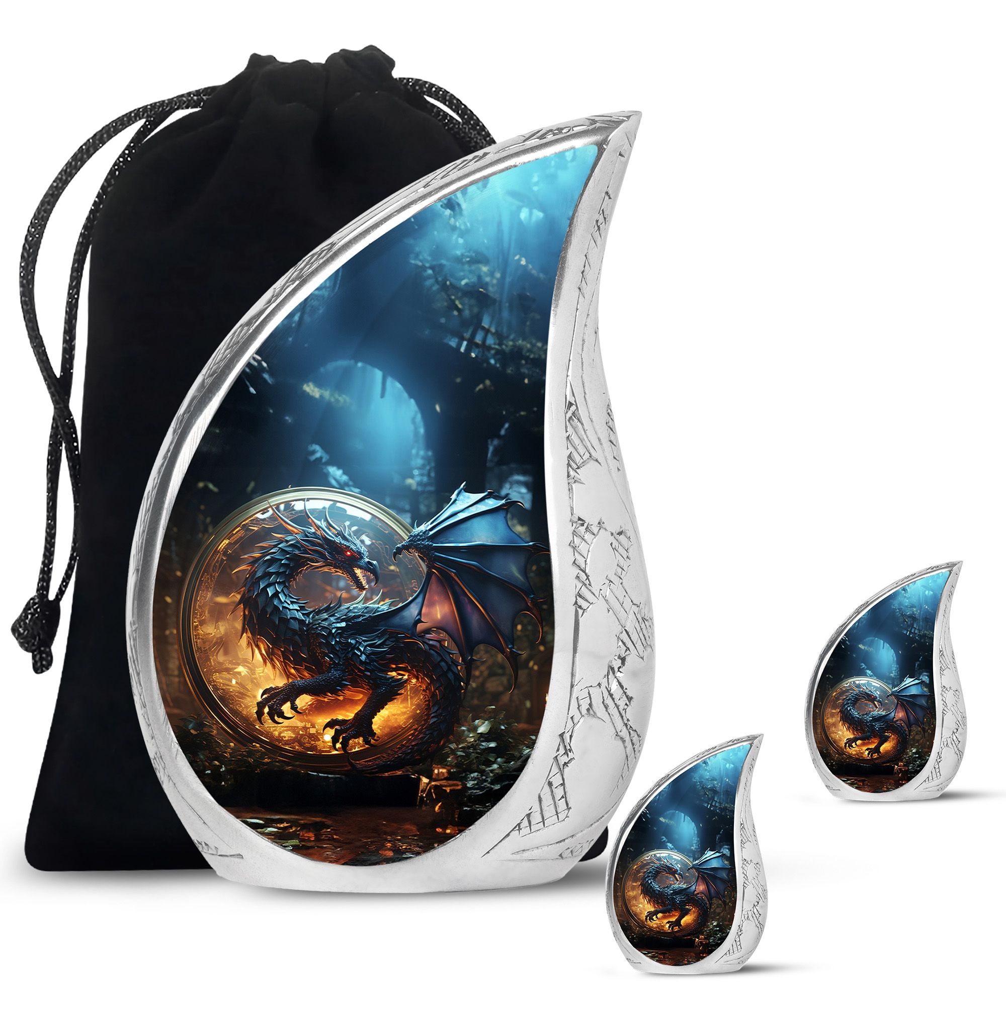 SUBSH The Dragon Of The Enchanted Globe - Cremation Urns For Human ...