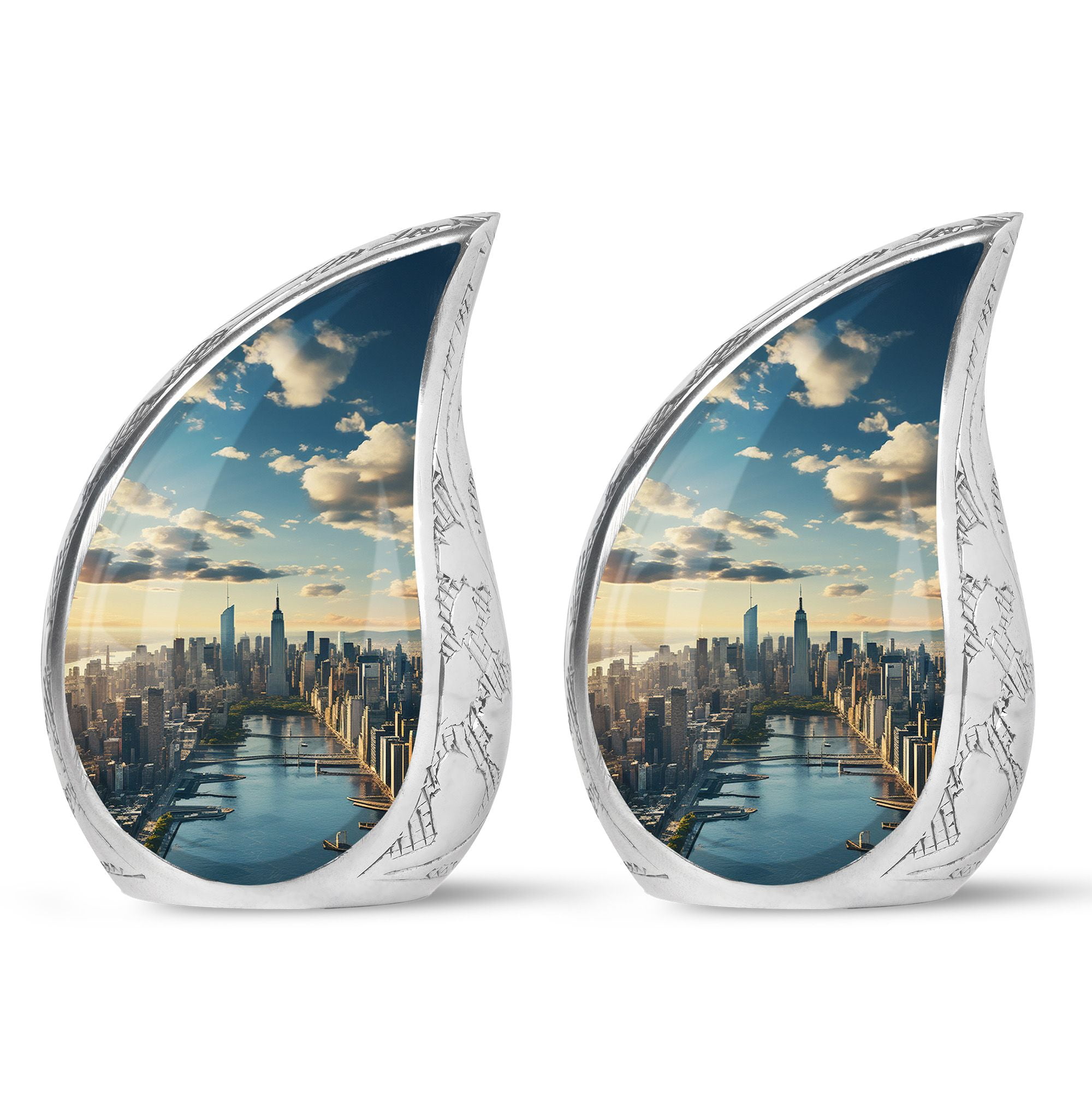 SUBSH The New York Skyline Bathed In Golden Light - Cremation Urns For ...