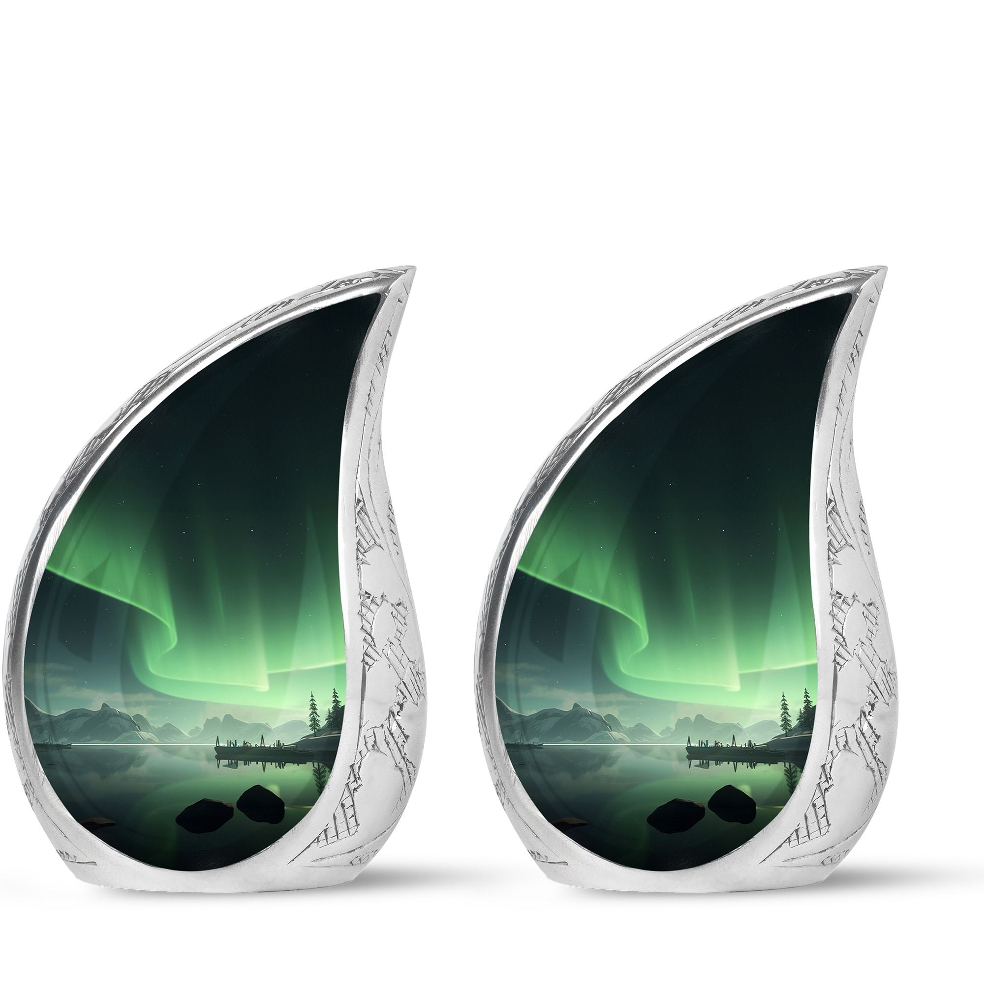 SUBSH The Northern Lights Silent Symphony Over A Winter Wonderland ...