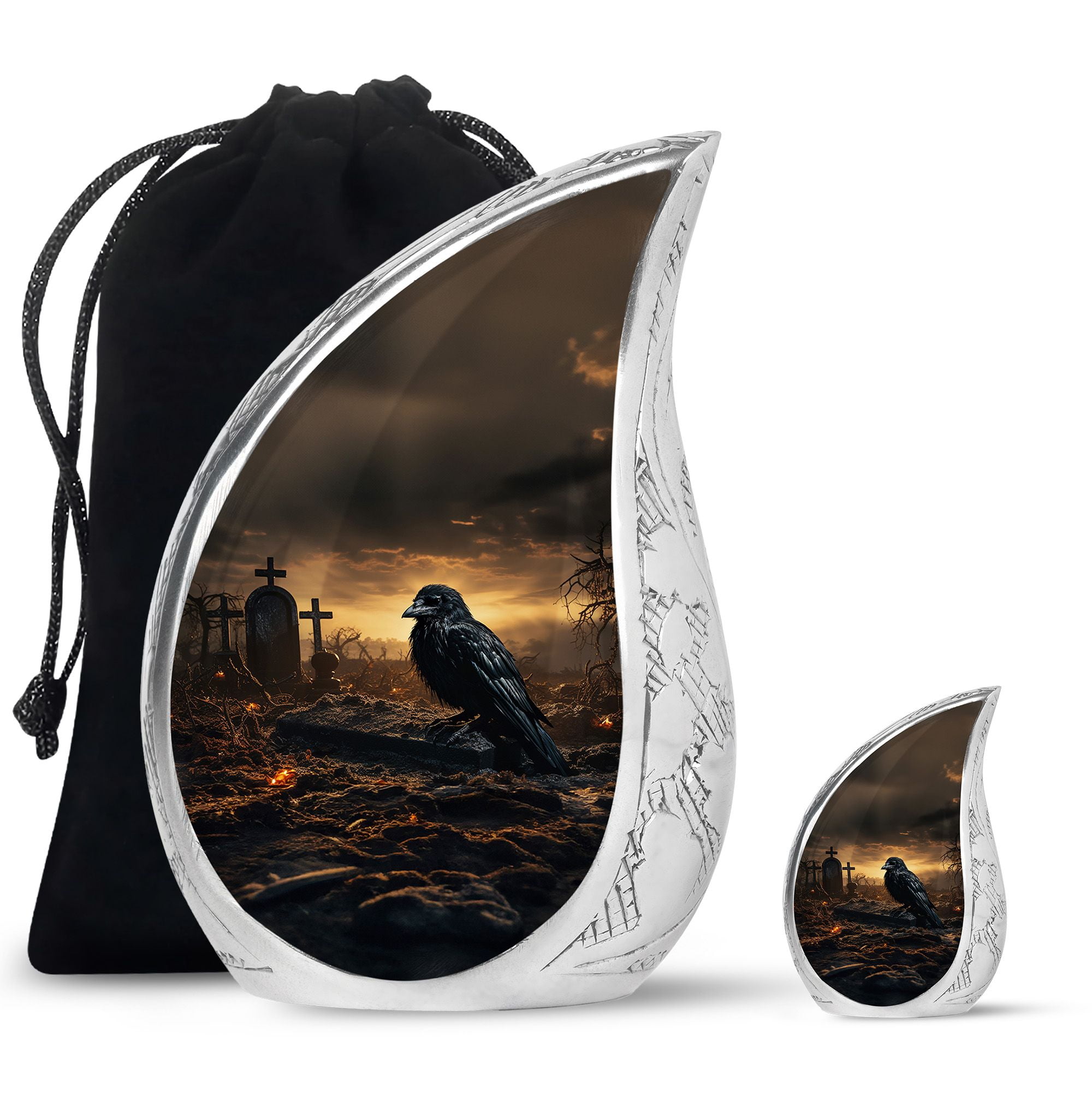 SUBSH The Raven Watch Over Forgotten Realms - Cremation Urns For Adult ...