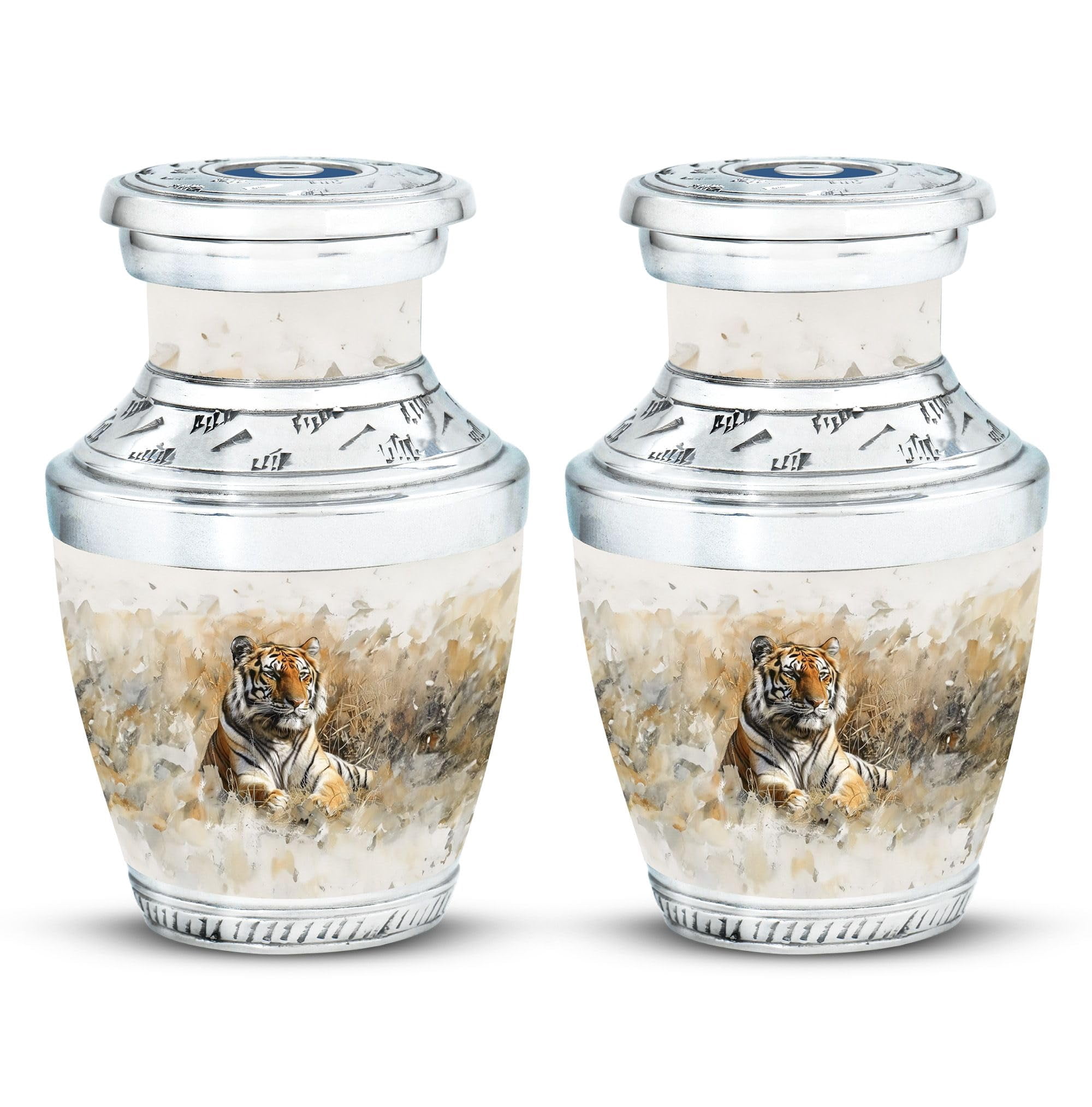 SUBSH Tiger Urn - Mini Urn - Decorative Urns - Urns for Ashes Adult ...