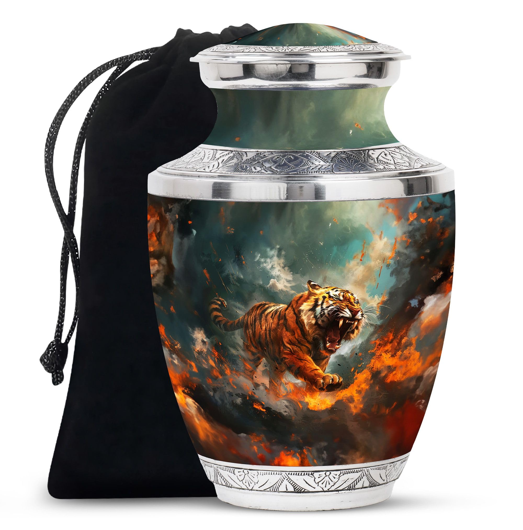 SUBSH Tiger Urns for Human Ashes Adult - Cremation Urn for Adults ...