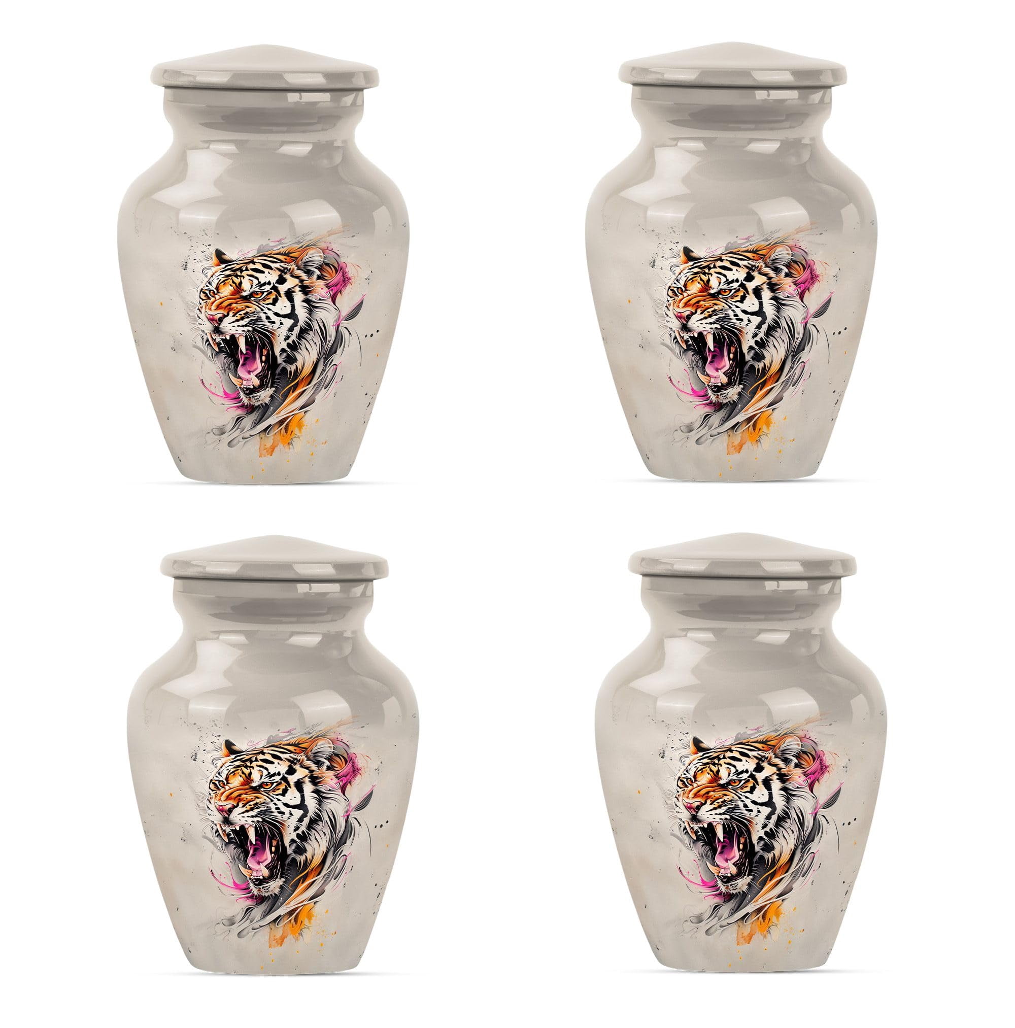 SUBSH Tiger Urns for Human Ashes - Mini Urn - Cremation Memorial ...