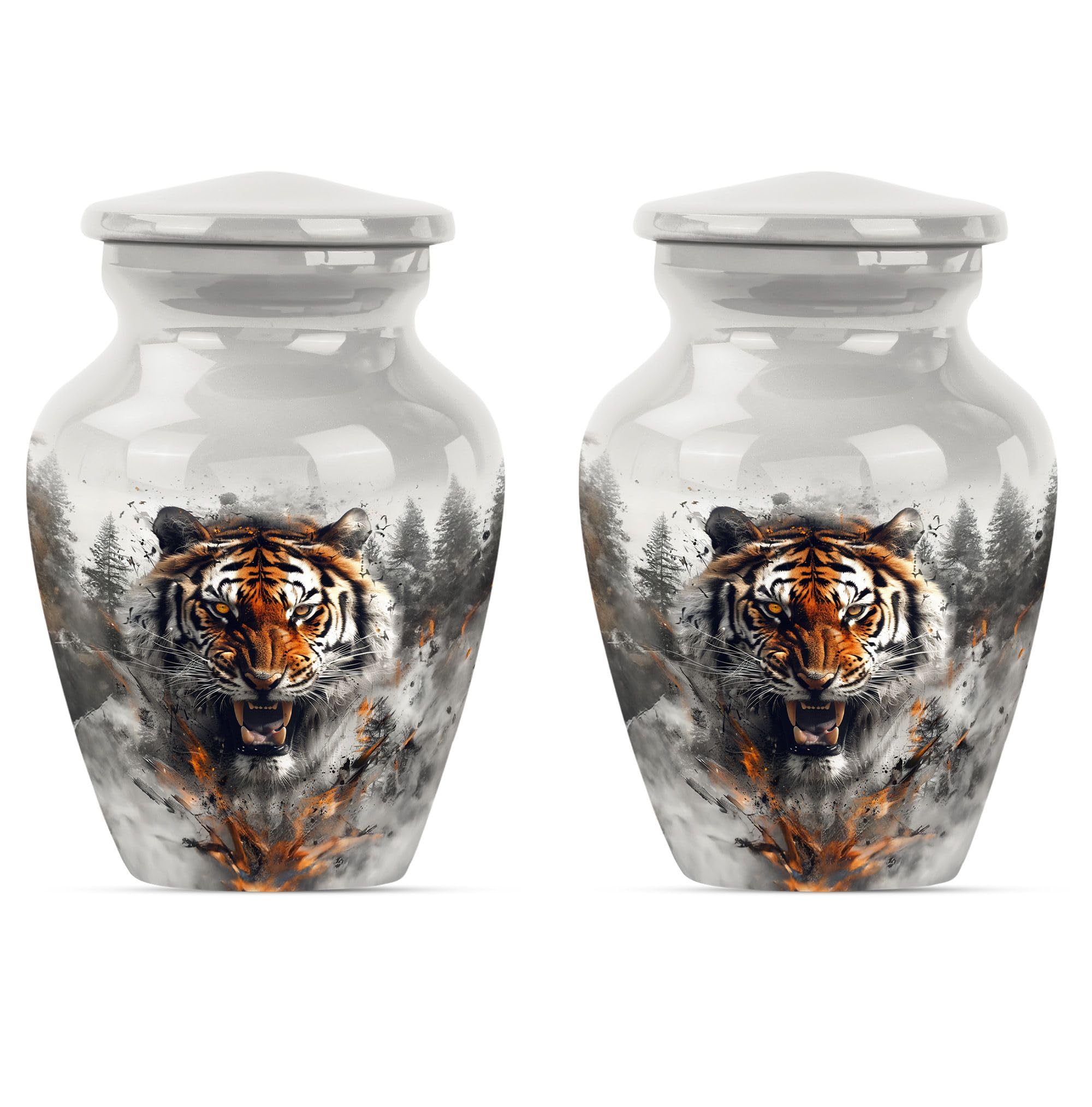 SUBSH Tiger Urns for Human Ashes - Small Urn - Cremation Urn for Ashes ...