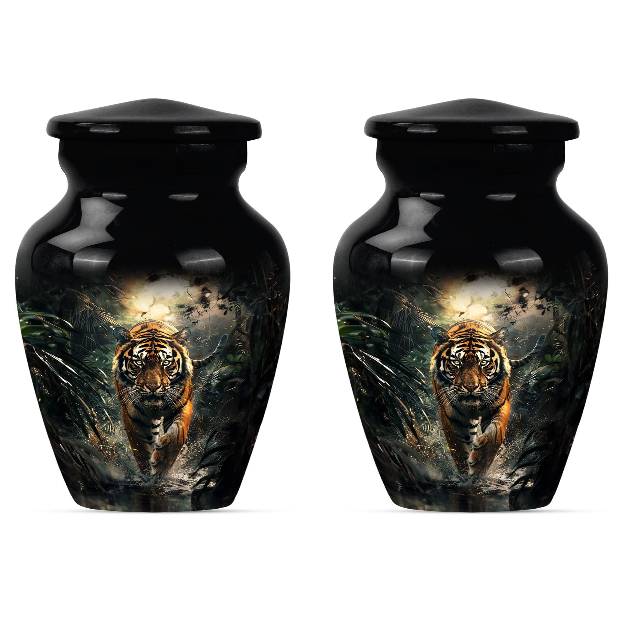 SUBSH Tiger Urns for Human Ashes - Small Urns for Human Ashes Keepsake ...