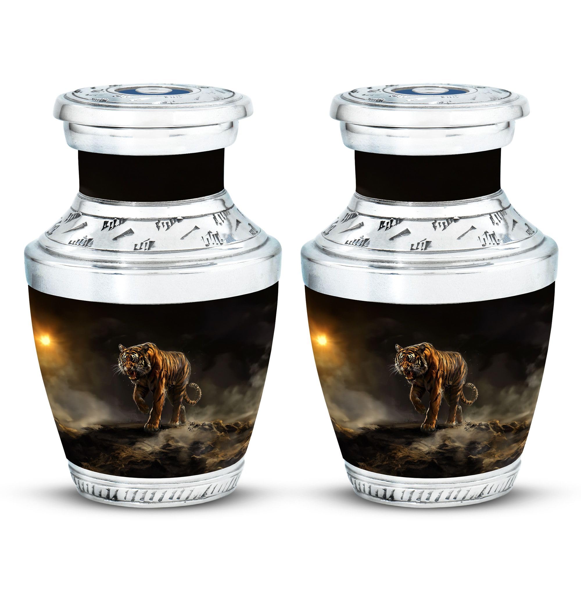 SUBSH Tiger Urns for Human Ashes Adult - Mini Urns - Funeral Urn Ashes ...
