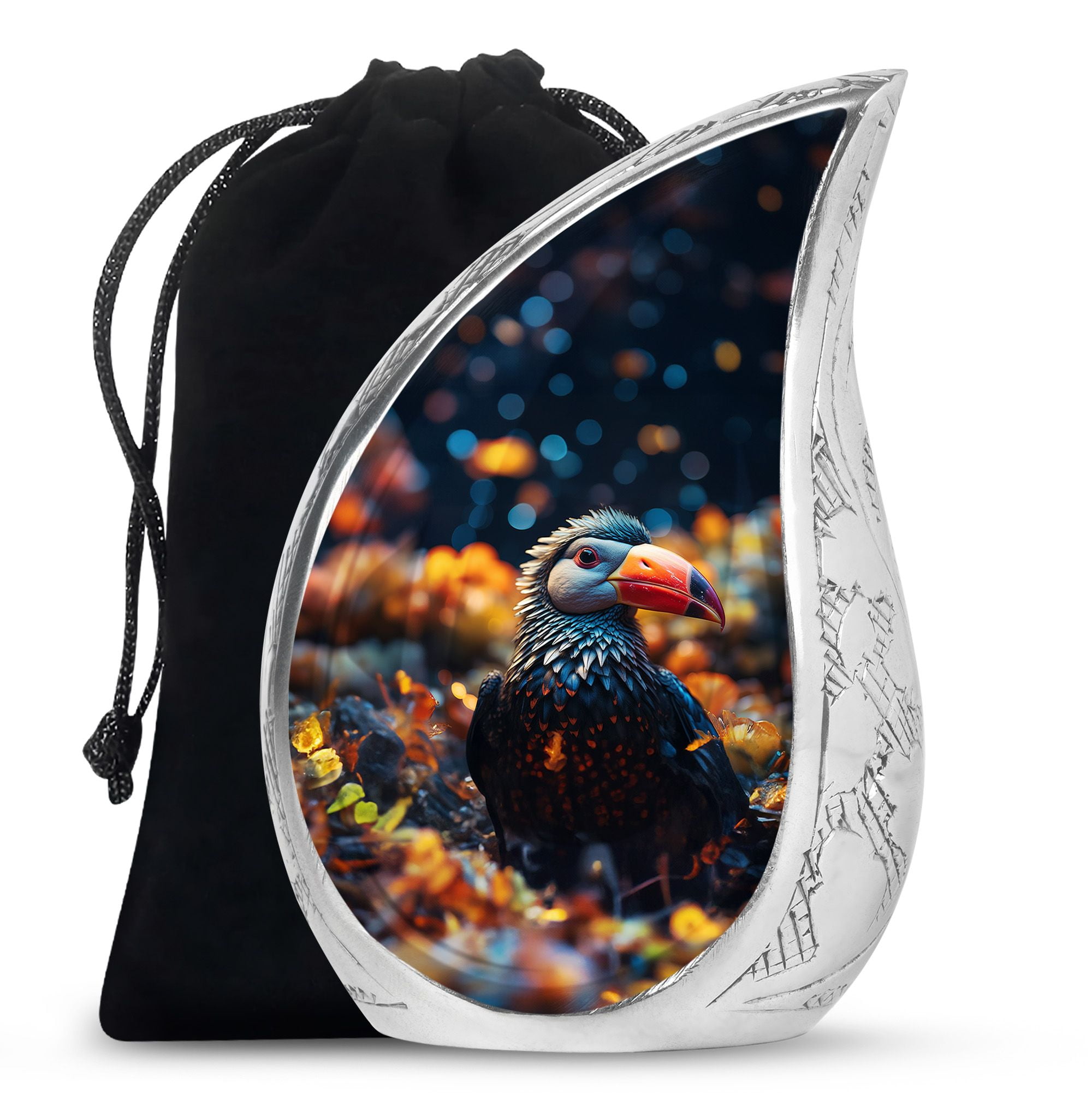 SUBSH Toucans Ash Urns For Humans - Human Urns For Ashes Adult Large - Funeral Urn - 10 Inch ...