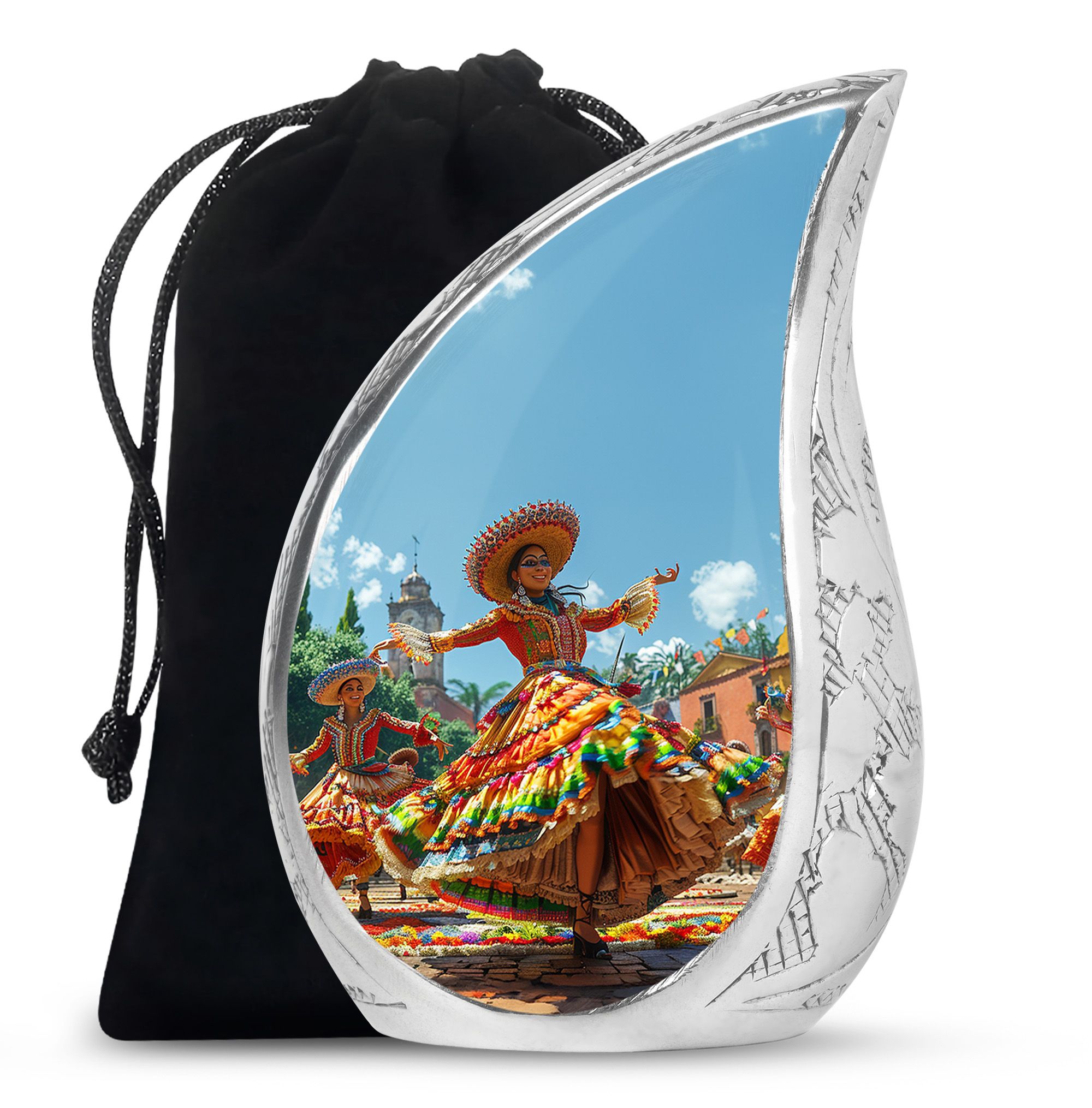 SUBSH Traditional Mexican Folk Dance In Celebration - Cremation Large ...