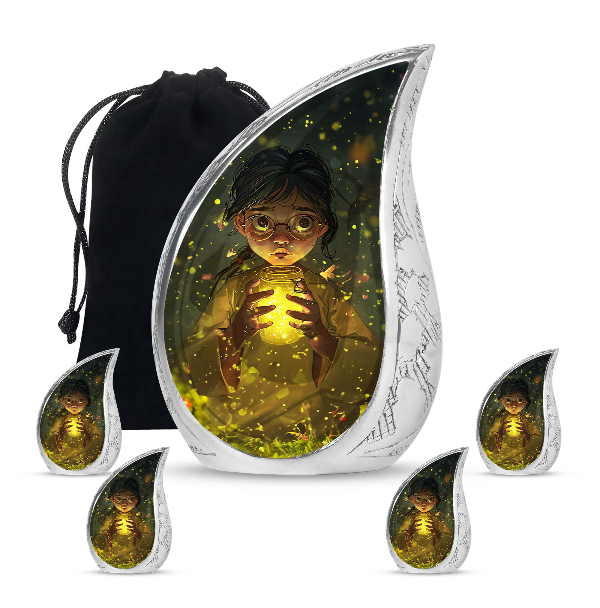 SUBSH Twilight Pot Urns For Adult Female - Urns For Human Ashes - Small ...