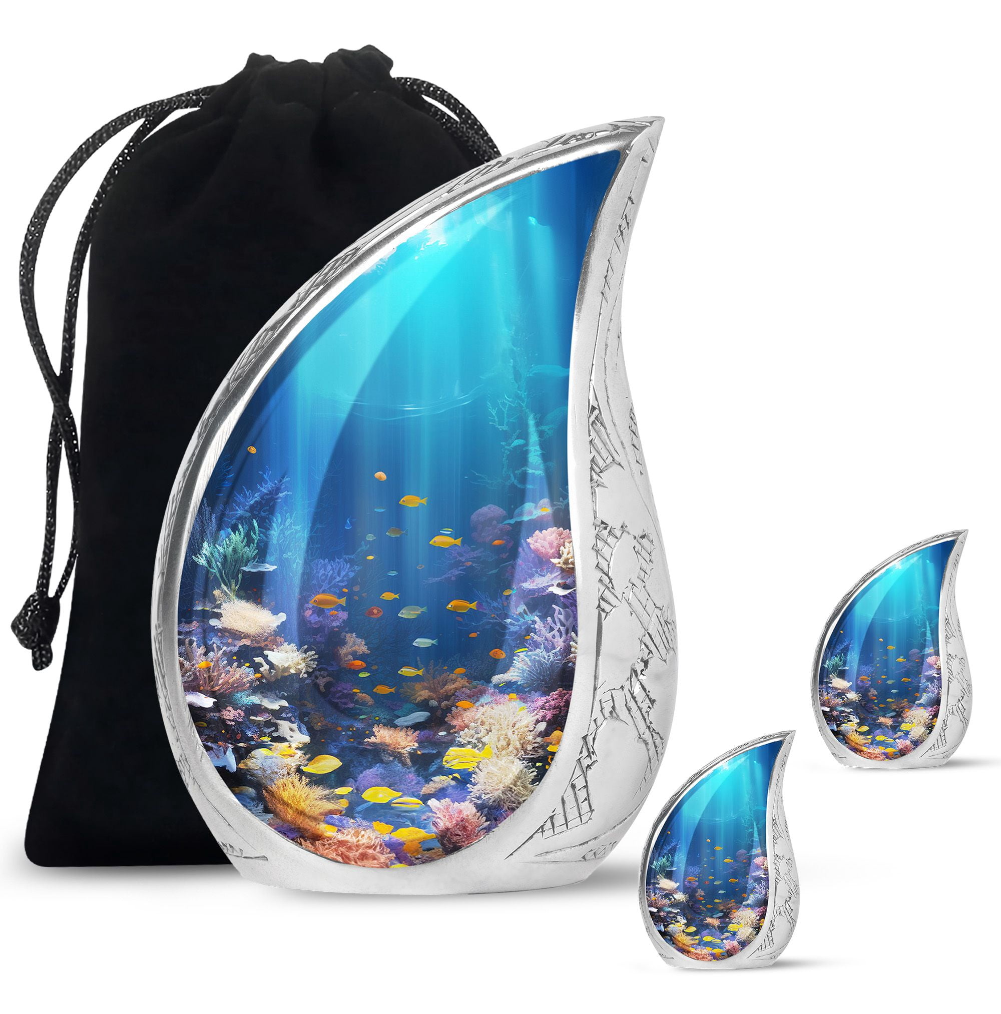 SUBSH Underwater Coral Paradise - Adult Human Urn - Funeral Cremation ...