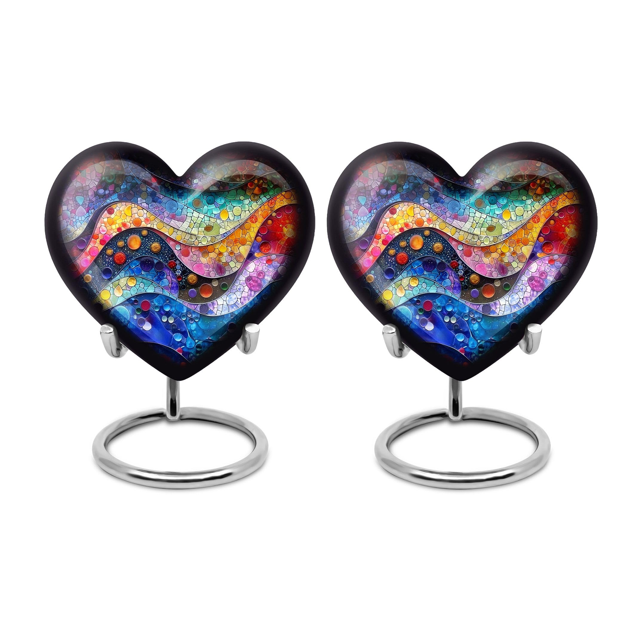 SUBSH Unique Theame - Heart Shaped Urn Stand - Burial Urns for Human ...
