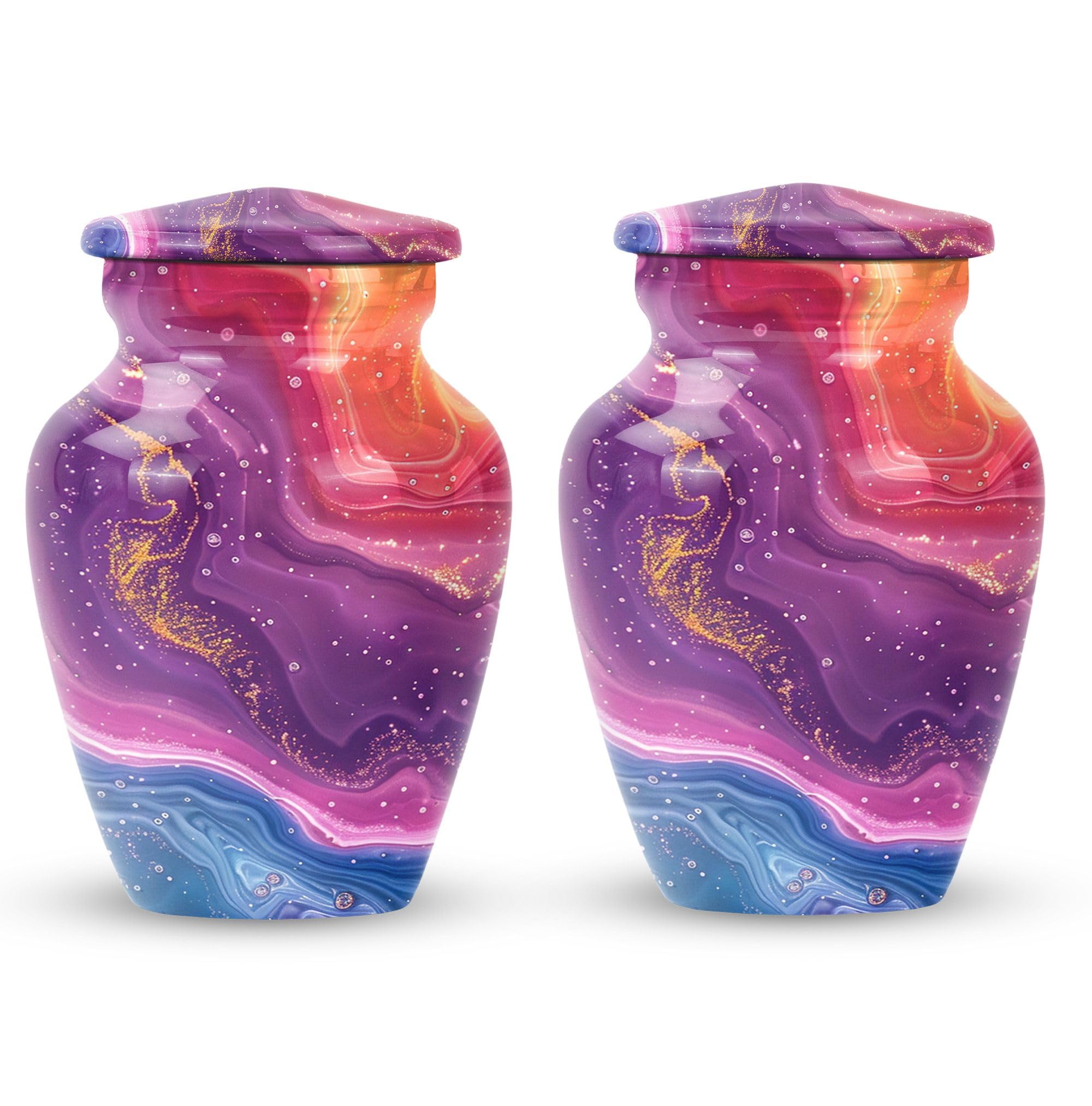 SUBSH Urn for Ashes Adult Male Marble Design Metal Urn - Ashes Keepsake ...