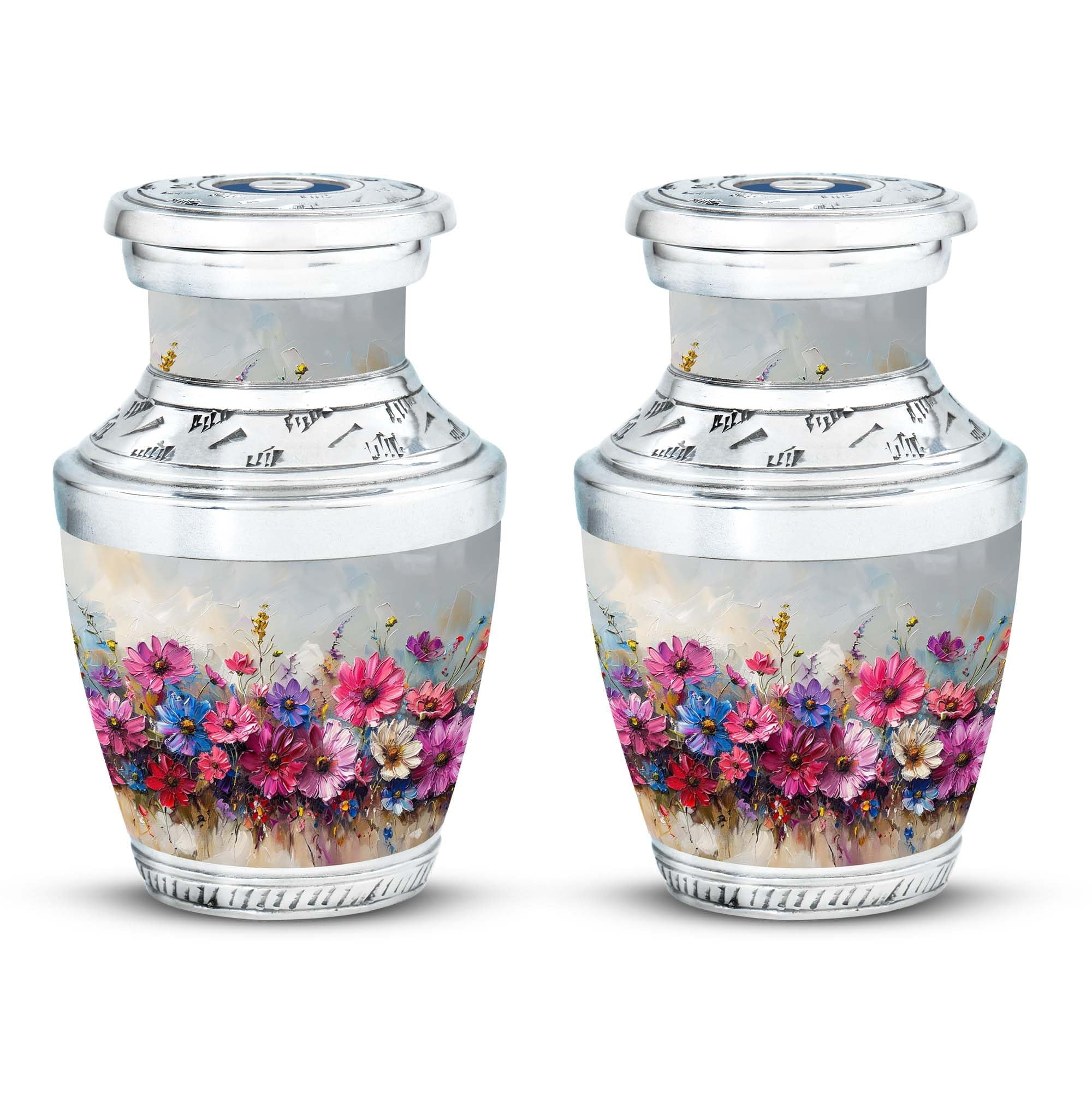 SUBSH Vibrant Flower Urn - Ashes Keepsake - Tiny Urn - Adult Cremation ...
