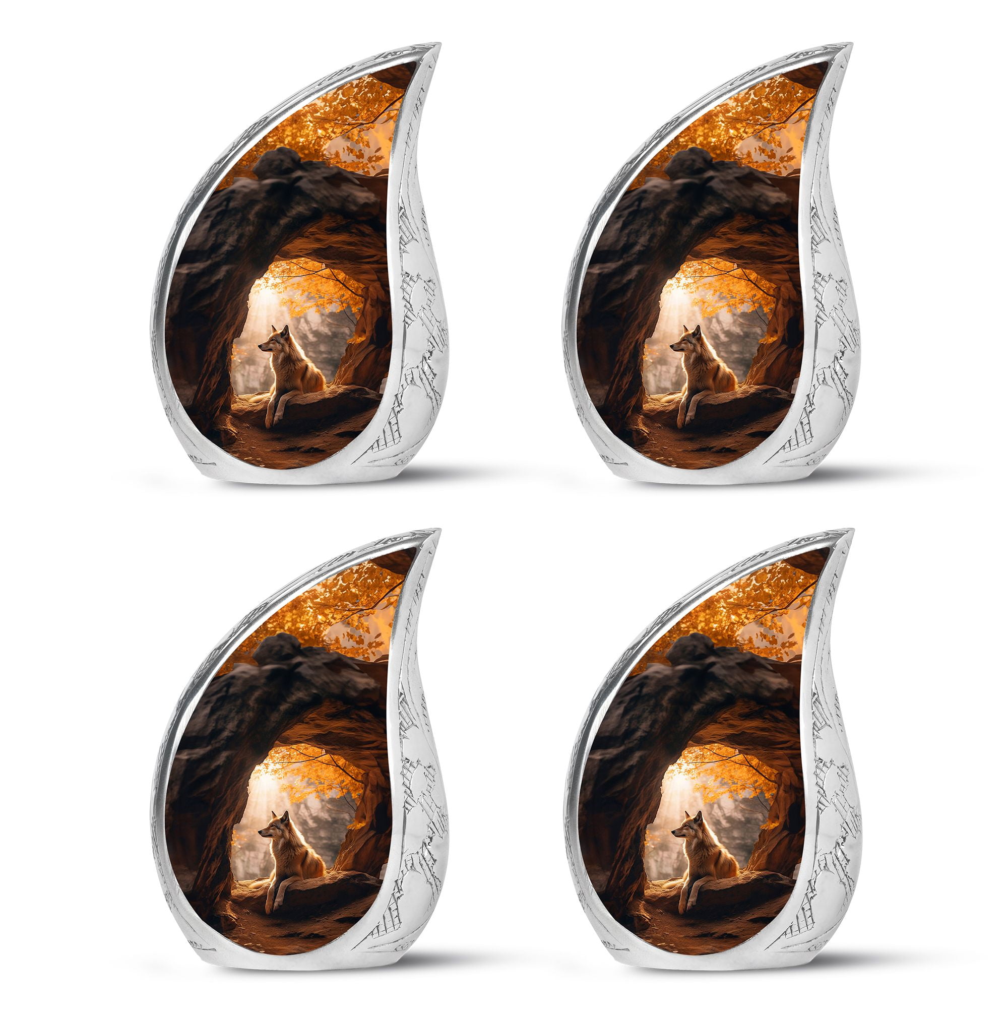 SUBSH Wolf Natural Environment - Funeral Urn - Funeral Urns For Adult ...