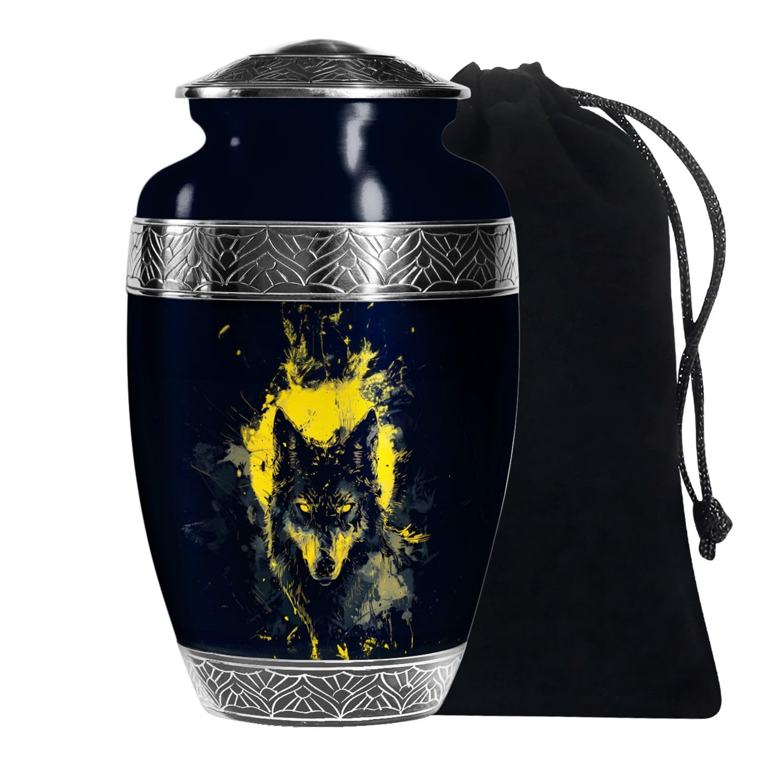 SUBSH Wolf Urn-Large Urns for Human Ashes Adult Female- Adult Urns for ...