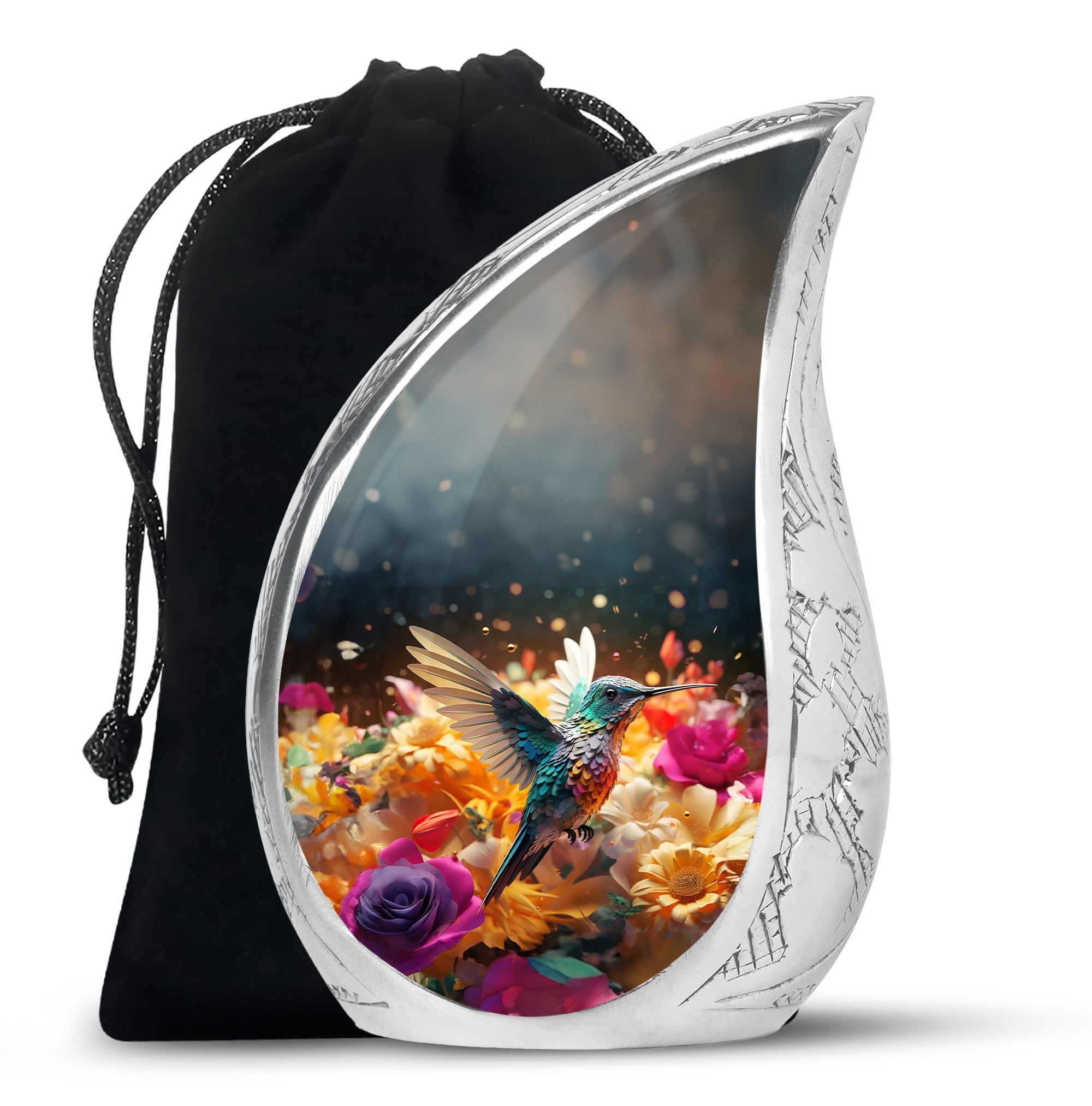 SUBSH Yellow Humming Bird Flying - Cremation Urn Human Ashes - Burial ...