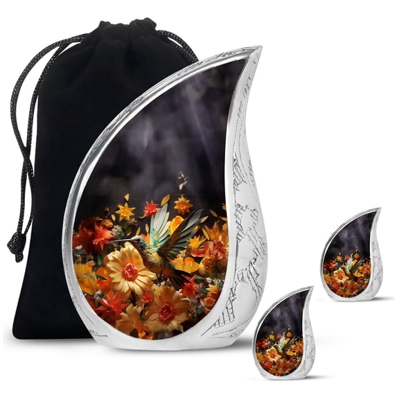 SUBSH Yellow Humming Bird Flying - Urn For Ashes - Urn For Human Ashes ...