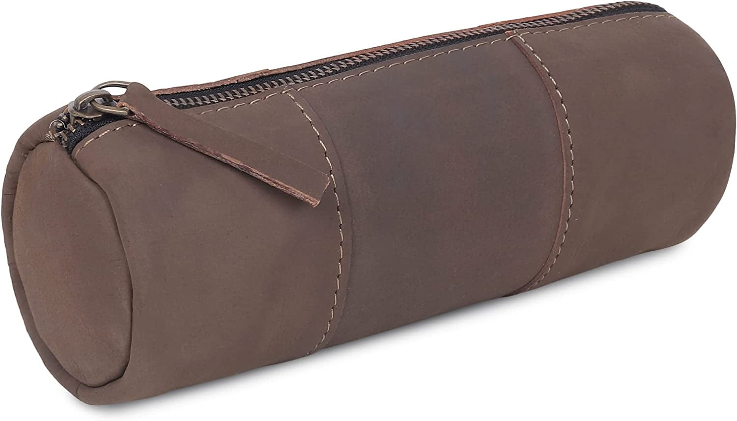 SUCCOR Pencil Roll Genuine Leather Handmade 10 Slot Pencil Wrap Bag ...