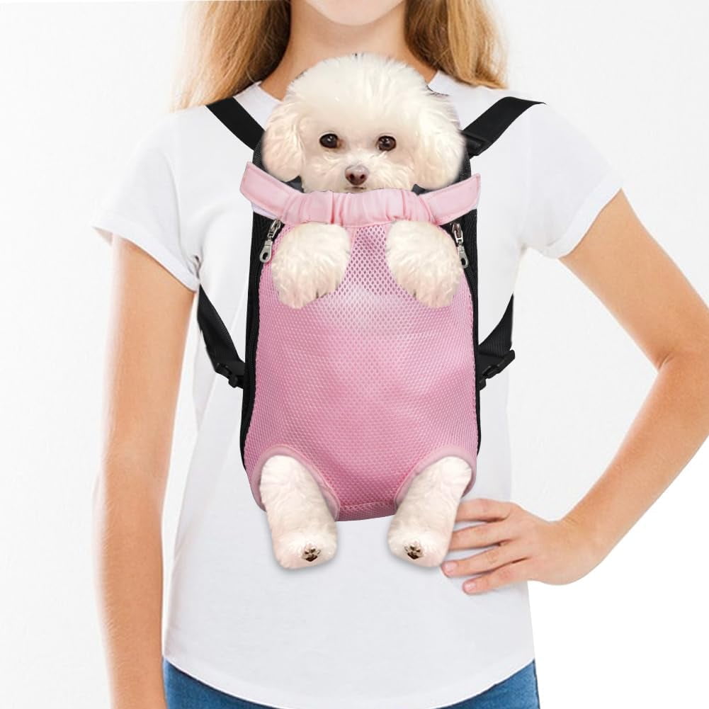 SUCS Dog Carrier Backpack Pet Legs Out Front Cat Travel Bag Adjustable ...