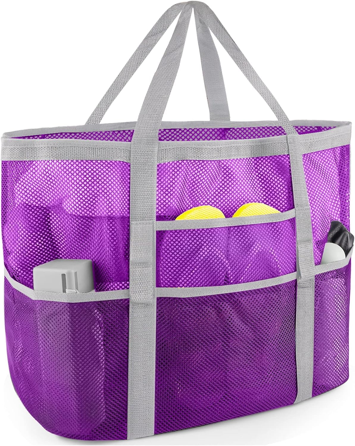 SUCS Mesh Beach Bag - Large Beach Tote Bag for Family Beach Bag for ...