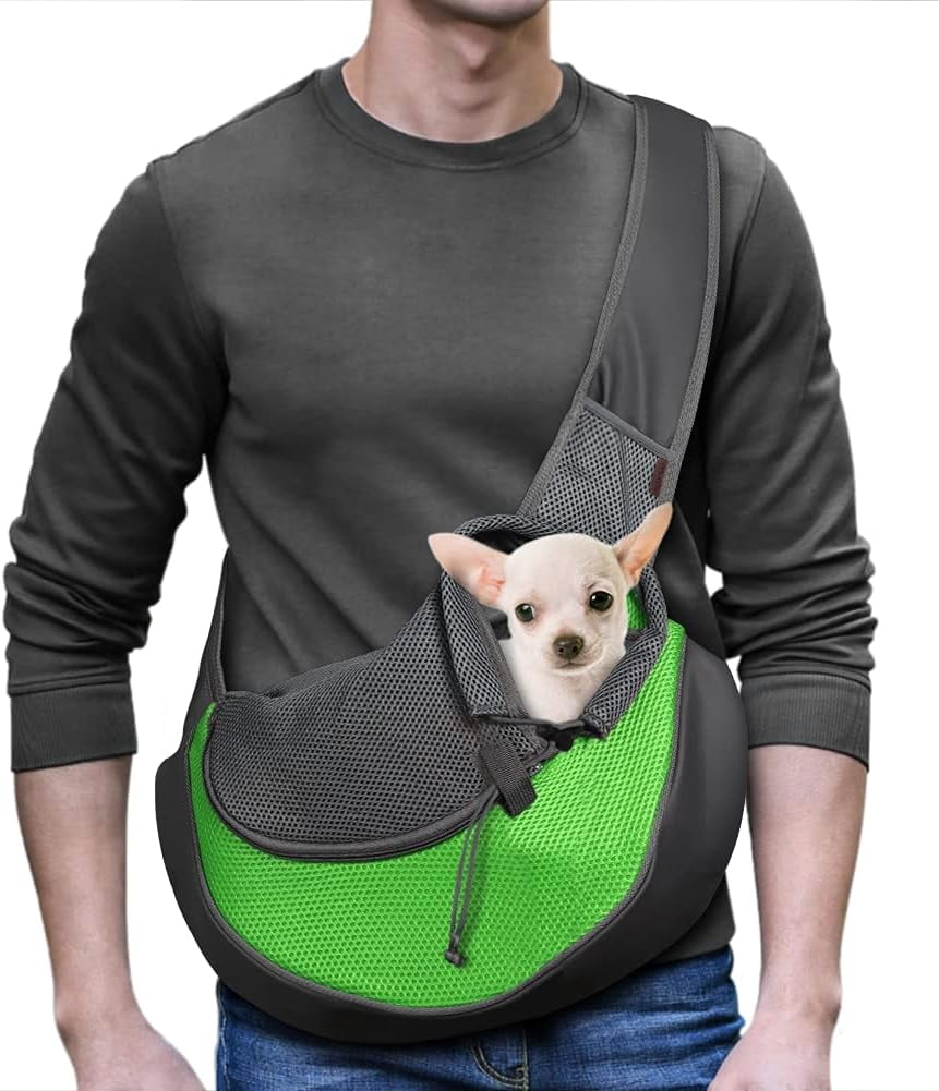 SUCS Pet Dog Sling Carrier Large Pocket Adjust Strap Design Breathable ...